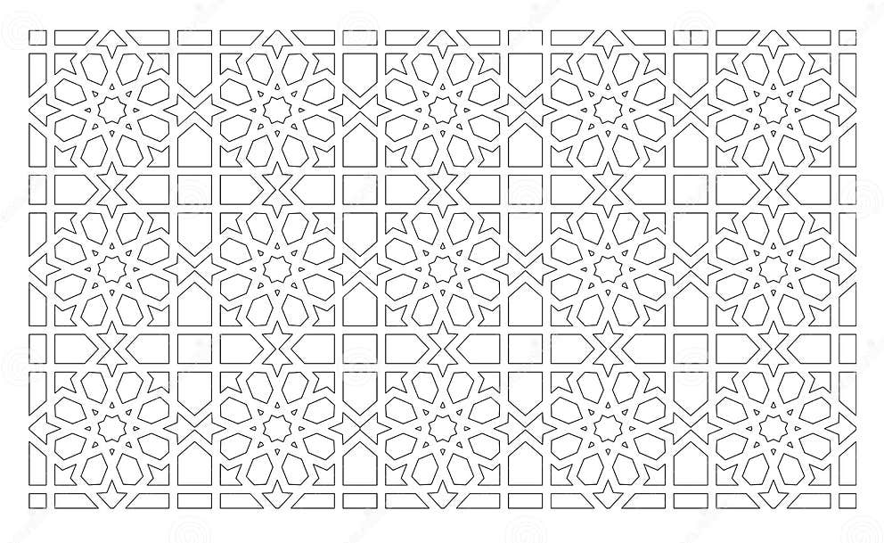 2D CAD Drawing of Islamic Geometric Pattern. Islamic Patterns Use ...