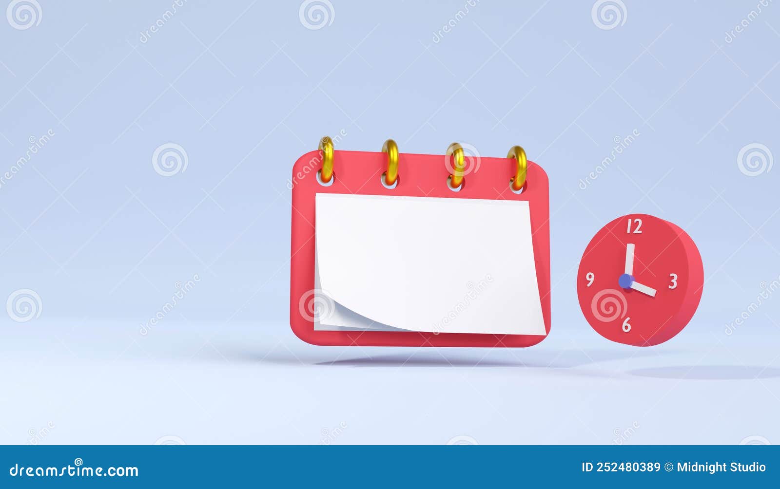 3 D Calendar, Reminder Notes. Concept Stock Illustration - Illustration ...