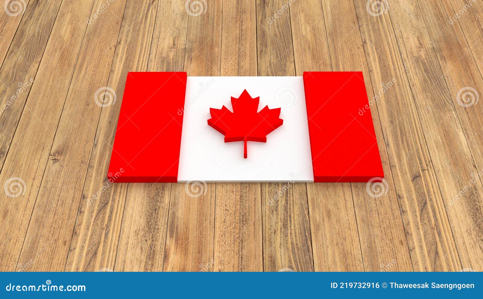3D Canada Flag on Abstract Background for Design Content. 3D Rendering ...