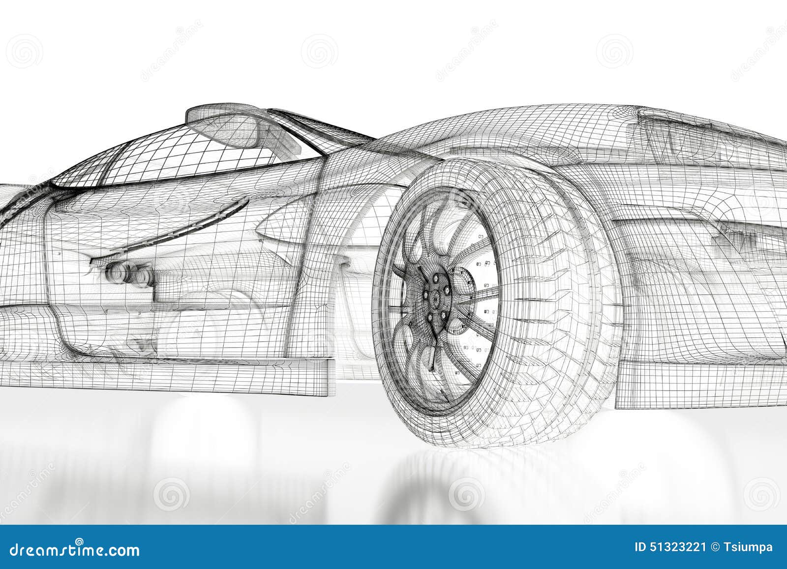 3D car stock illustration. Illustration of rendering - 51323221