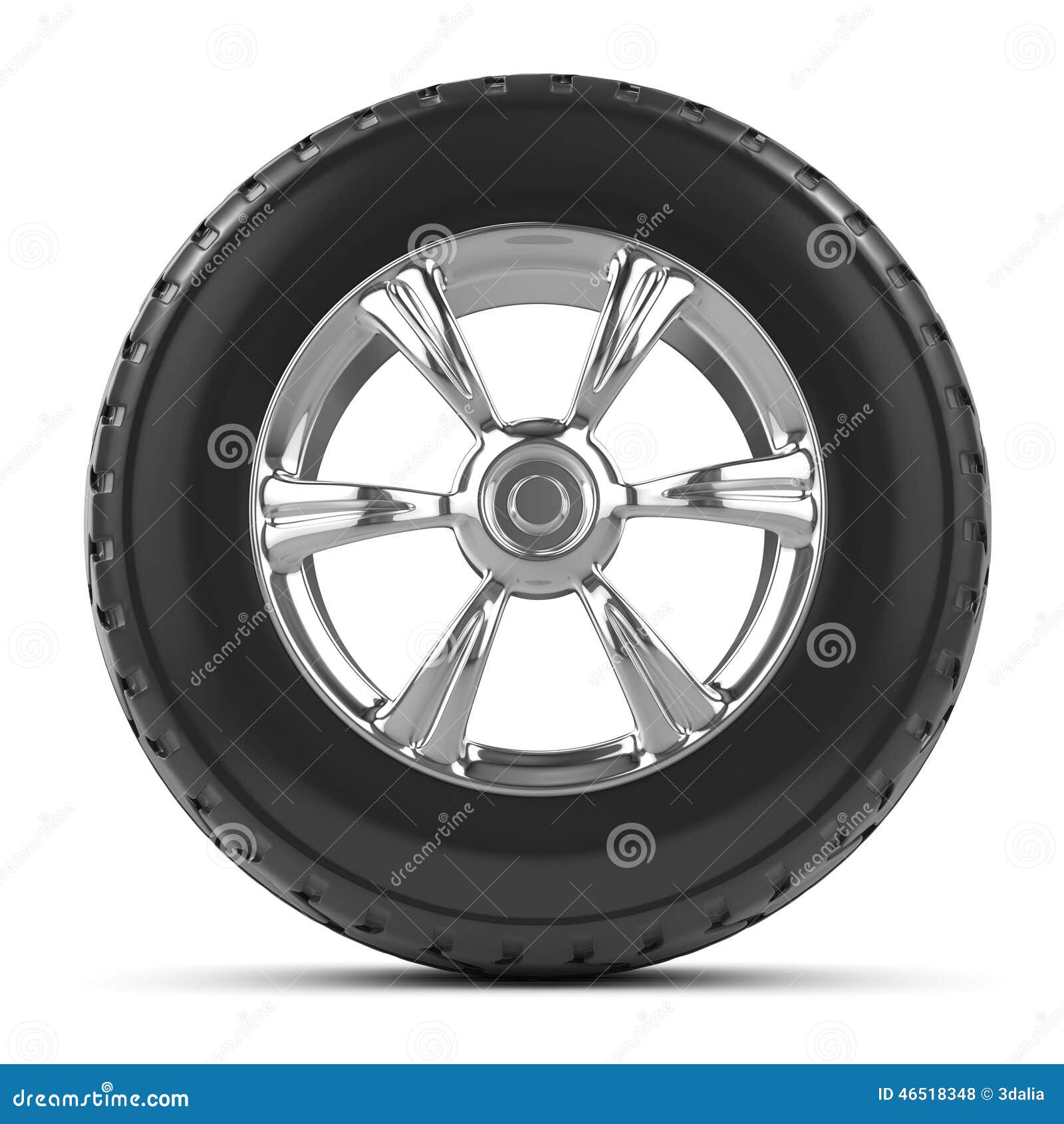 3d Car wheel with tyre stock illustration. Illustration of wheel - 46518348