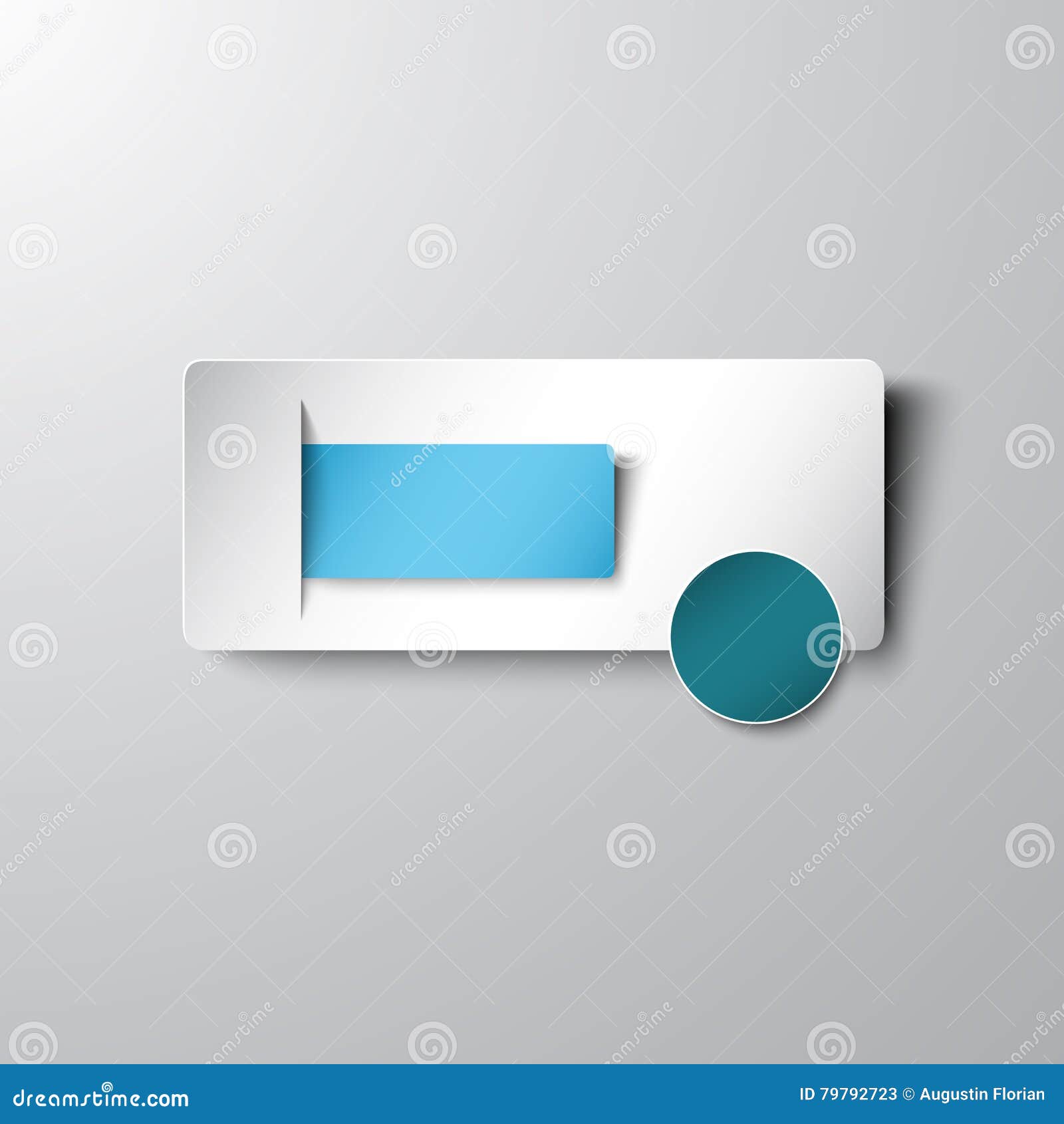 3d card / text box stock vector. Illustration of clip - 79792723