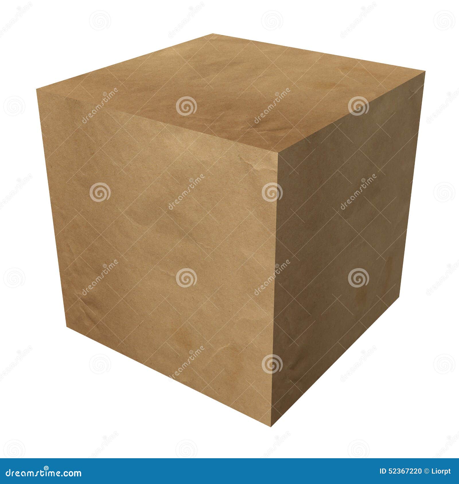 3D Cardboard box stock illustration. Illustration of cardboard - 52367220