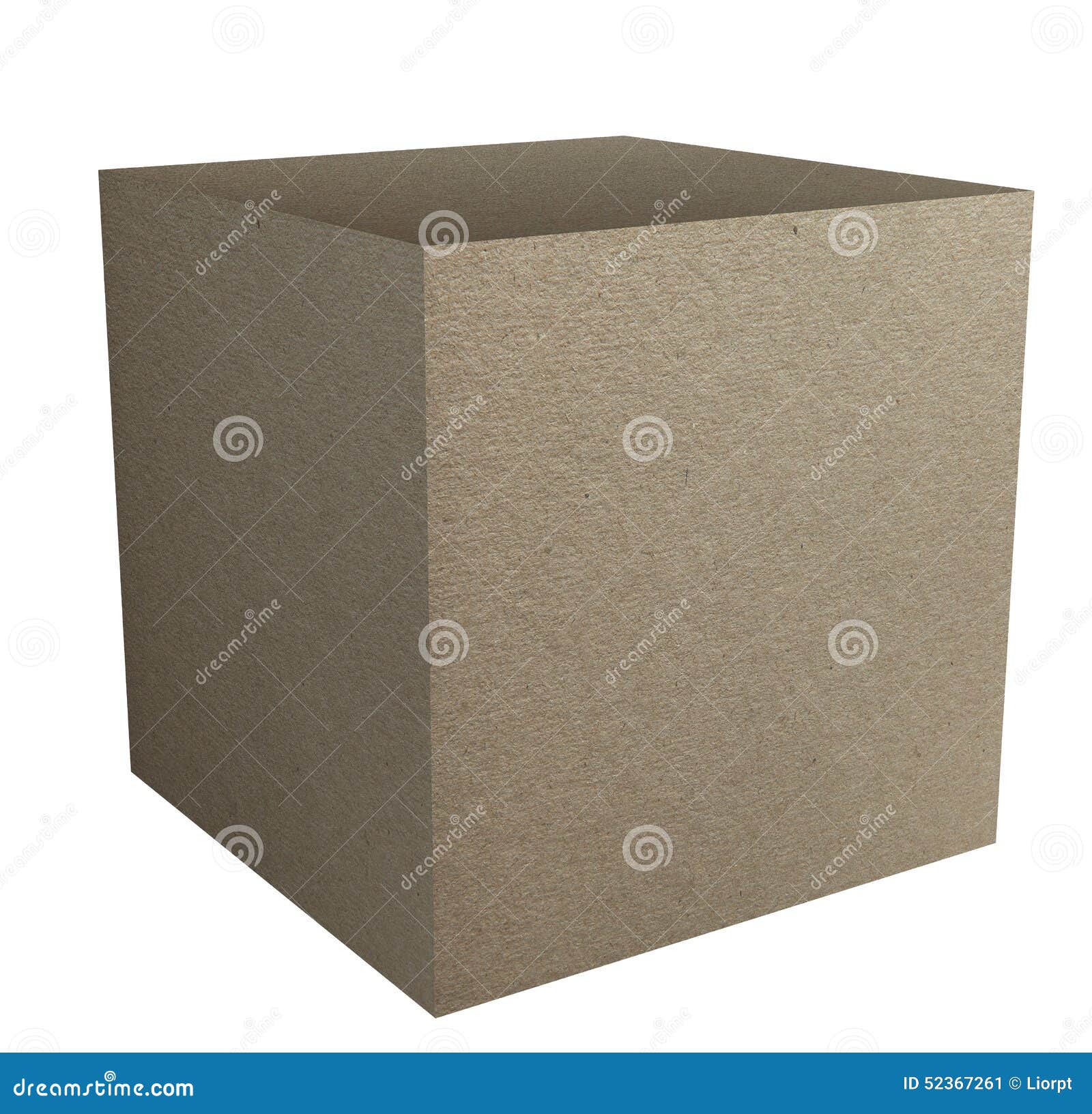 3D Cardboard box stock illustration. Illustration of gift - 52367261