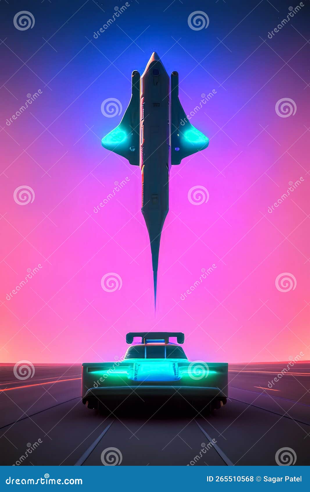 3d Cartoon Car.3d Render Illustration. Stock Vector - Illustration of ...