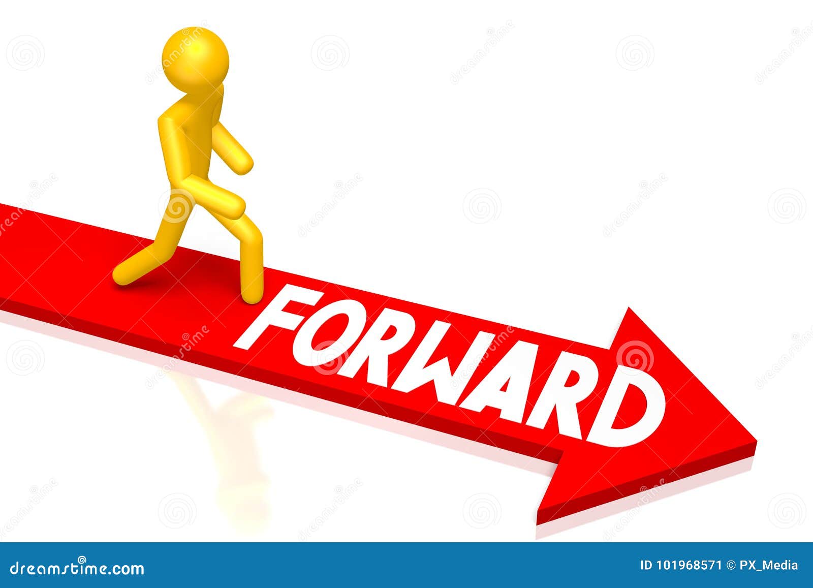 3D forward concept stock illustration. Illustration of arrow - 101968571