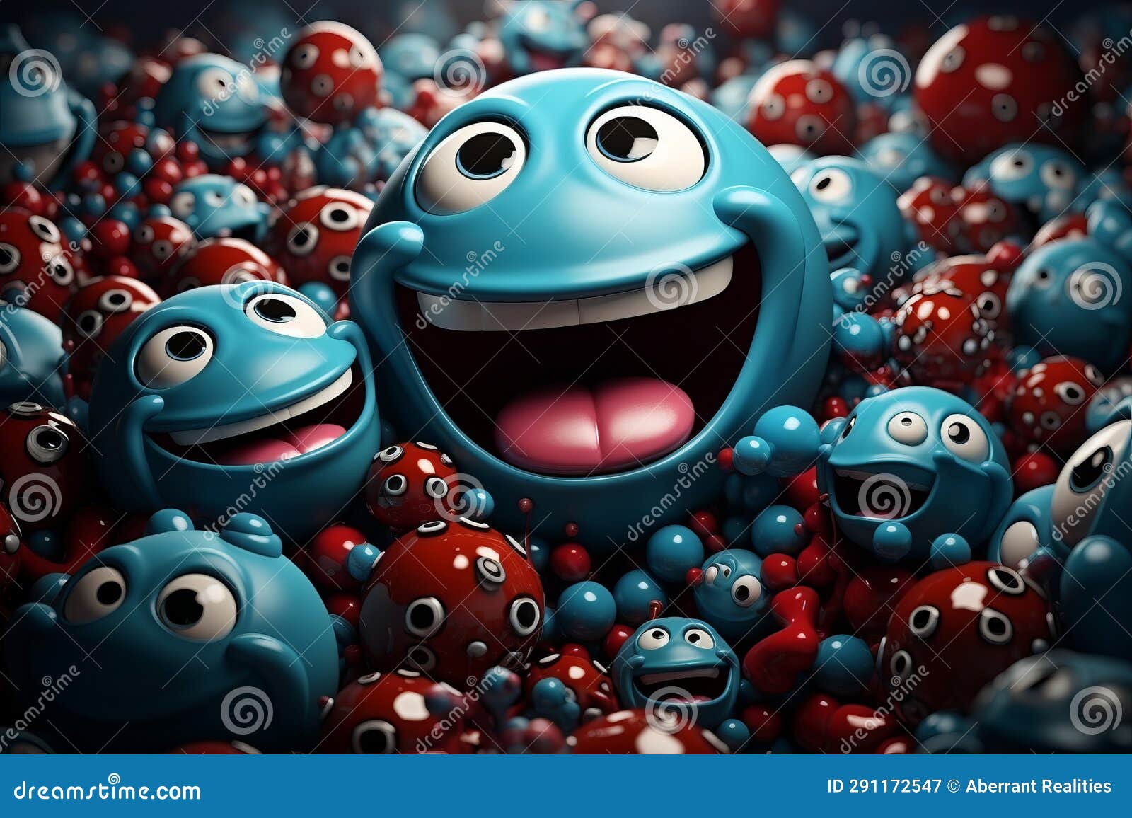 Lots Of Smiling Emoji On Yellow Background - Simple Happy Emoticons ...