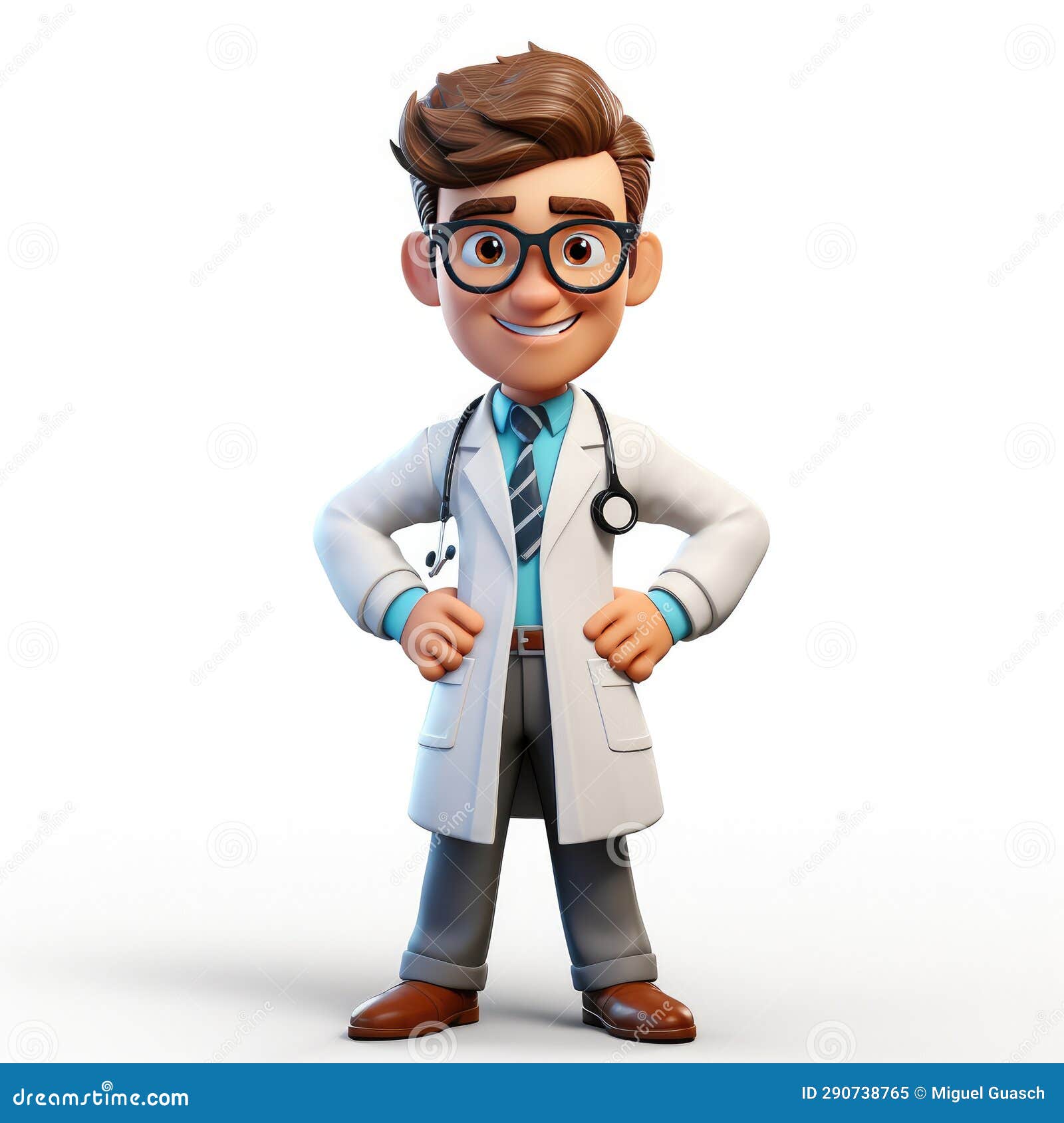 3d Cartoon Doctor Character Stock Image - Image of occupation ...