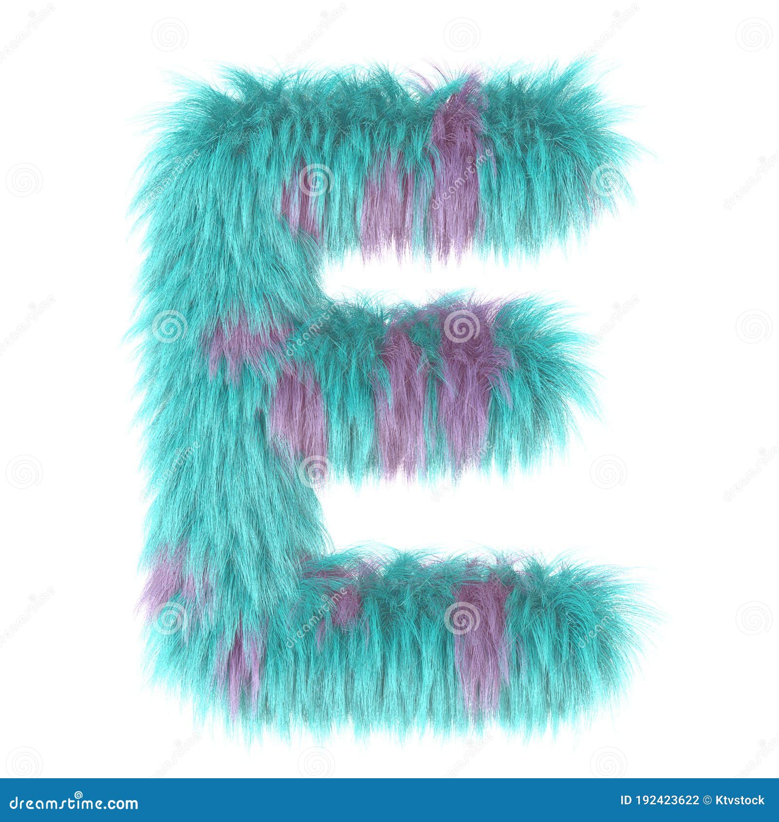 3d Cartoon Fun Animal Fur Letter E Stock Photo - Image of character ...