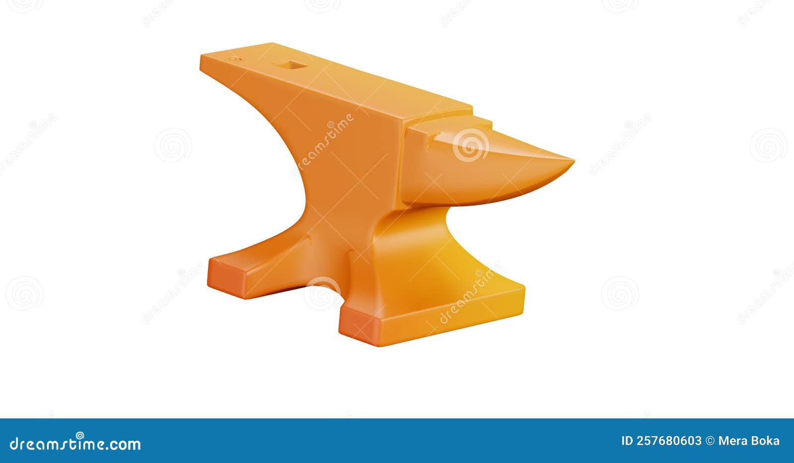 A 3D Cartoon Icon or Emblem of a Avnil or Heavy Weight Stock ...