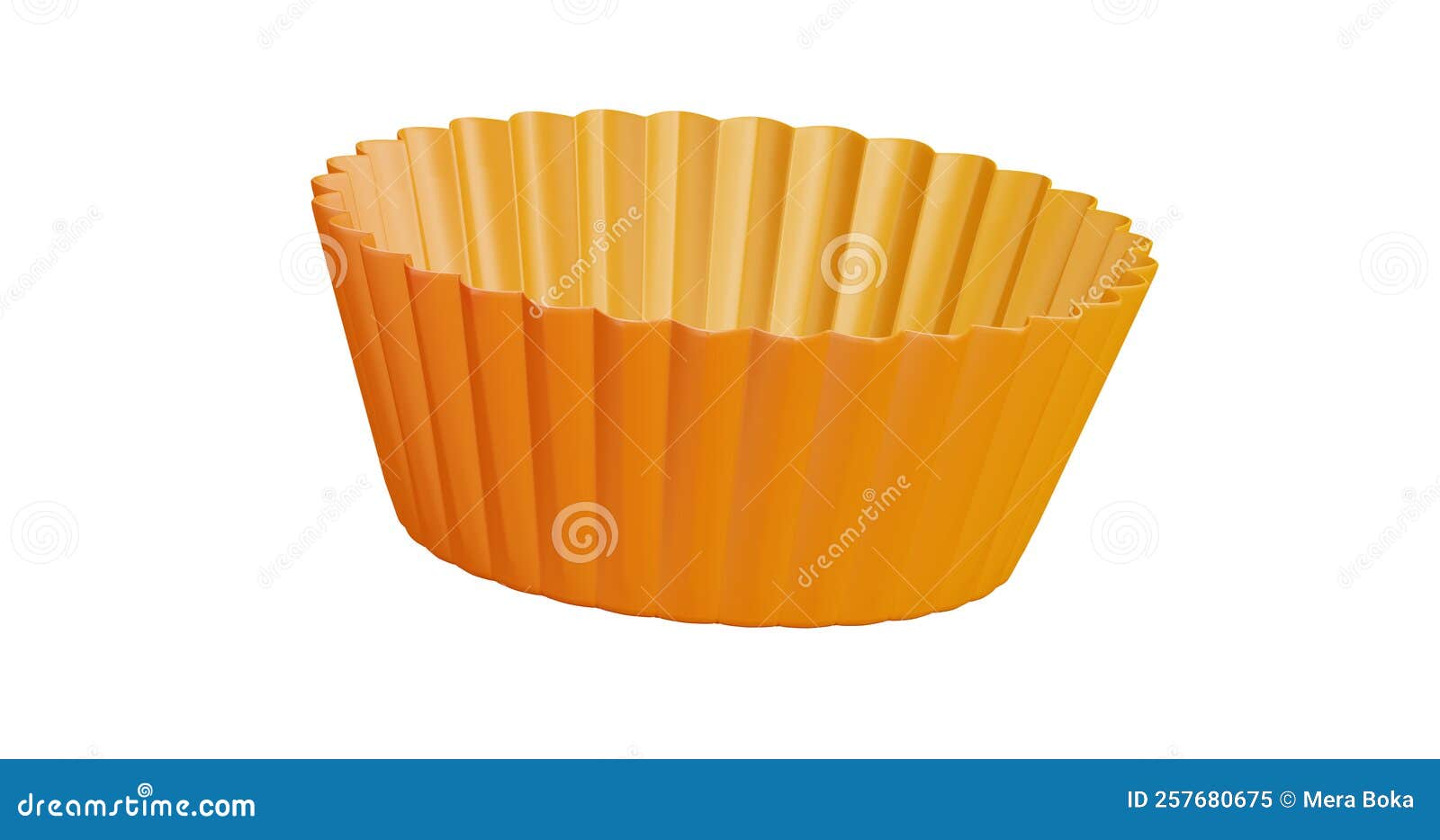 A 3D Cartoon Icon or Emblem of a Cupcake Case Stock Illustration ...