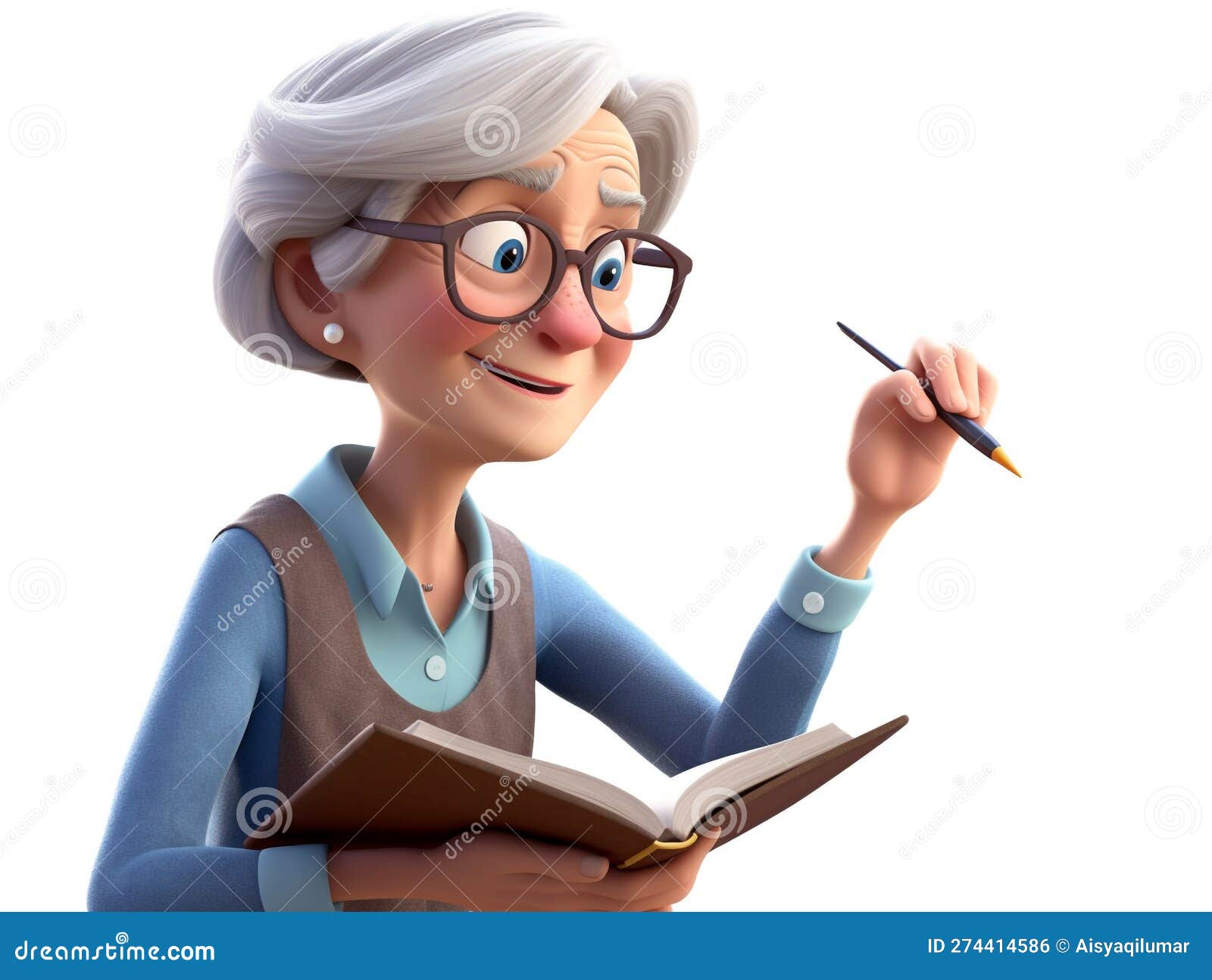 3D Cartoon Illustration Showing a Teacher Teaching in the Classroom ... 3D Cartoon Illustration Showing a Teacher Teaching in the Classroom ...
