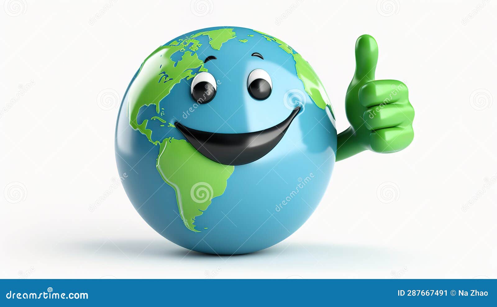 World Smile Day 3D Cartoon Illustration,AI Generated. Stock ...