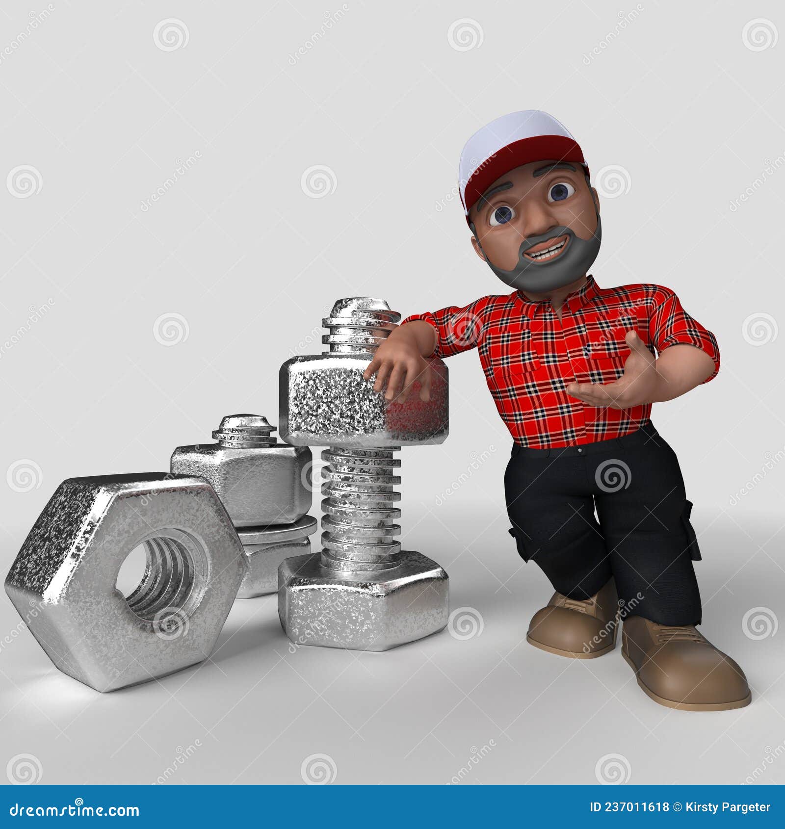 Cartoon Of Lumberjack Running Away From Falling Tree | CartoonDealer ...