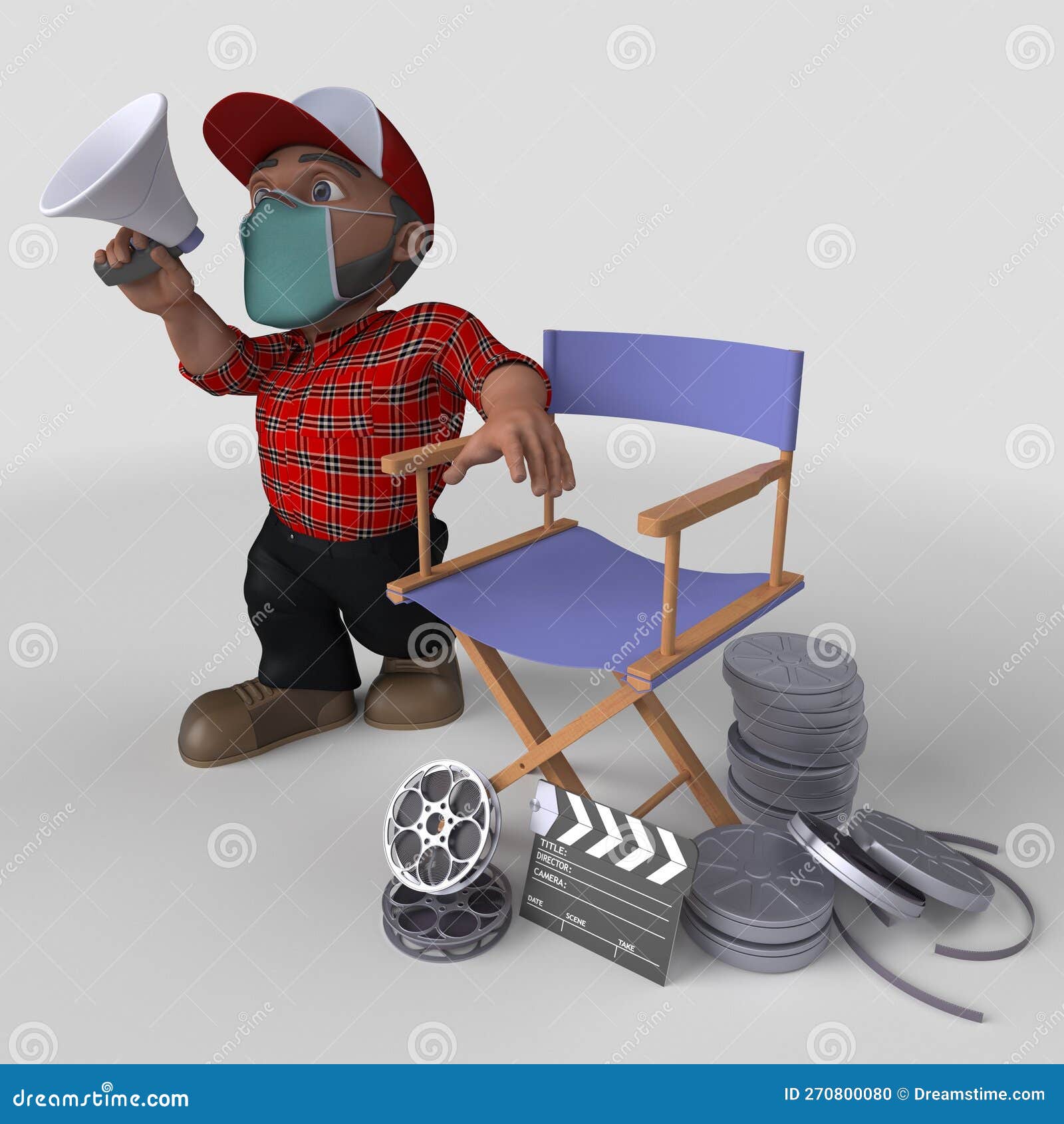 Man Lumberjack Character With Axe Chopping Wood Vector Set ...