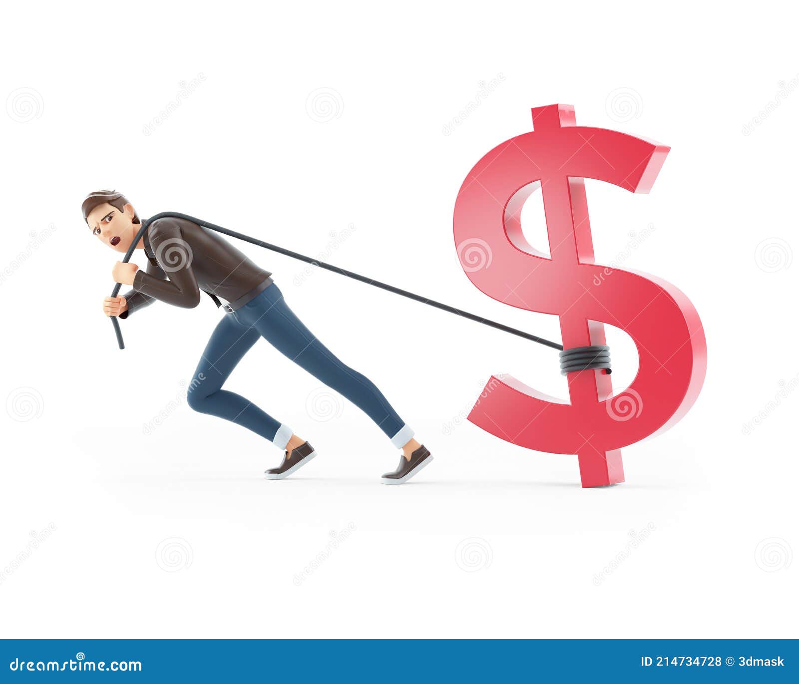 Cartoon Man Pulling Stock Illustrations – 1,491 Cartoon Man Pulling ...