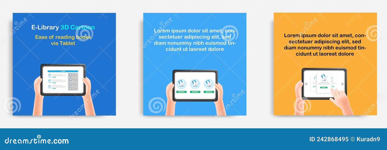 3D Cartoon Style. Social Media Informative Education and Study Tips ...