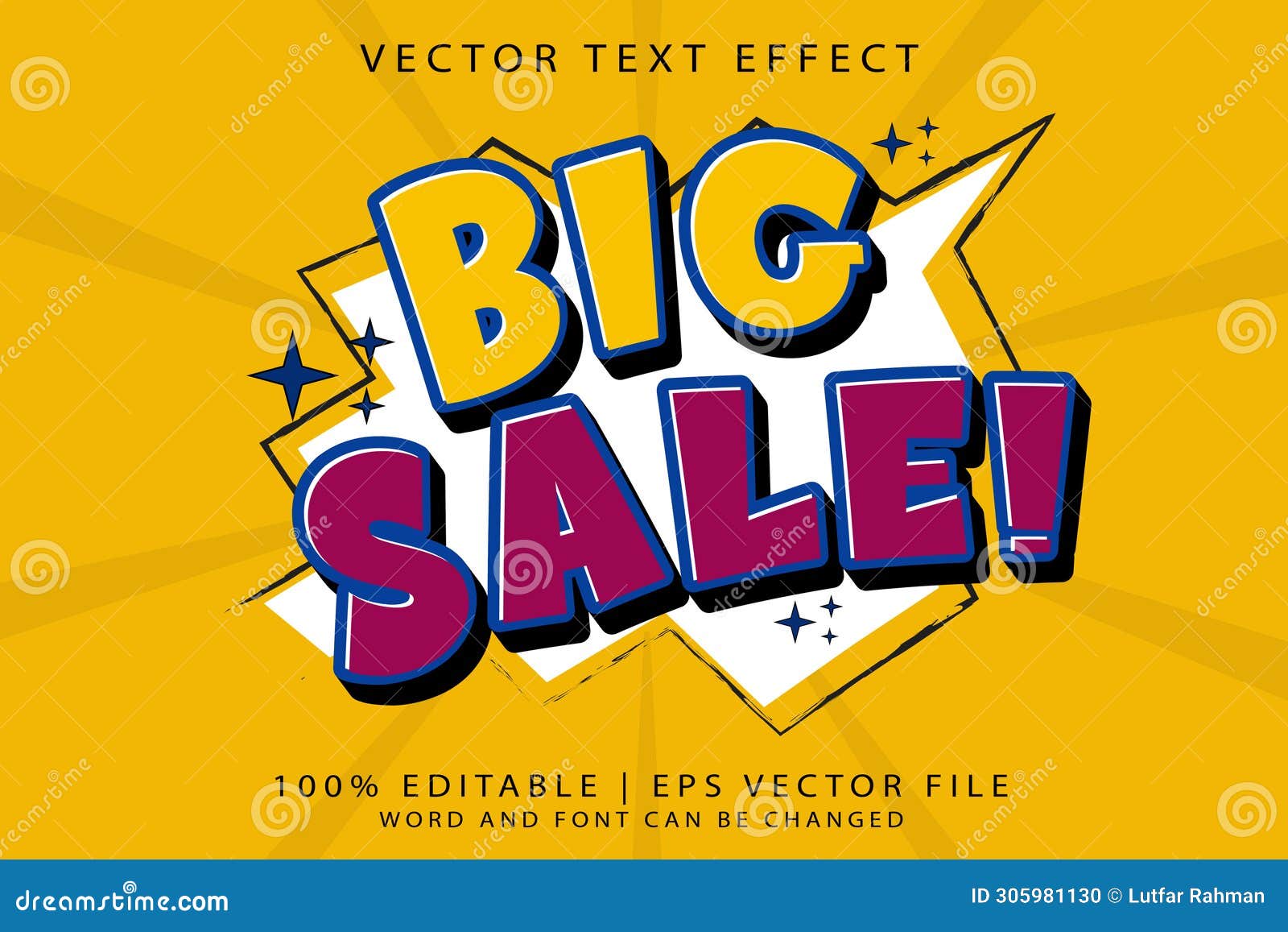3d Cartoon Template Style Premium Vector With Editable Text Effect