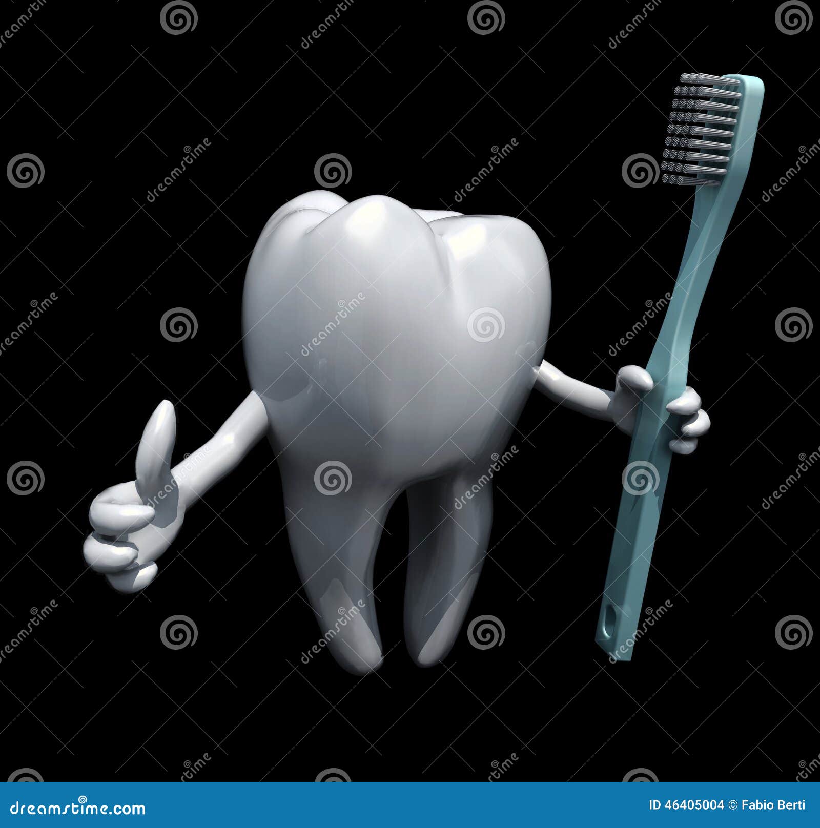 Tooth Holding Toothpaste And Toothbrush. Smiling Boy. Healthy Teeth ...