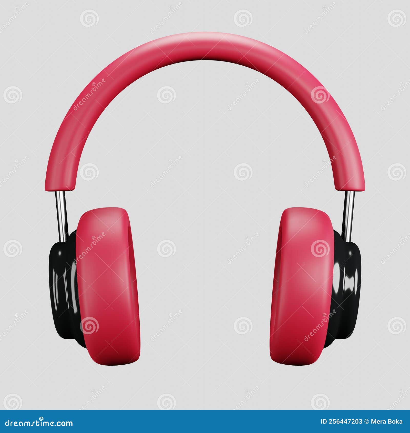 A 3D Cartoon Icon or Emblem of a Headphone or Earphone or Music Stock ...