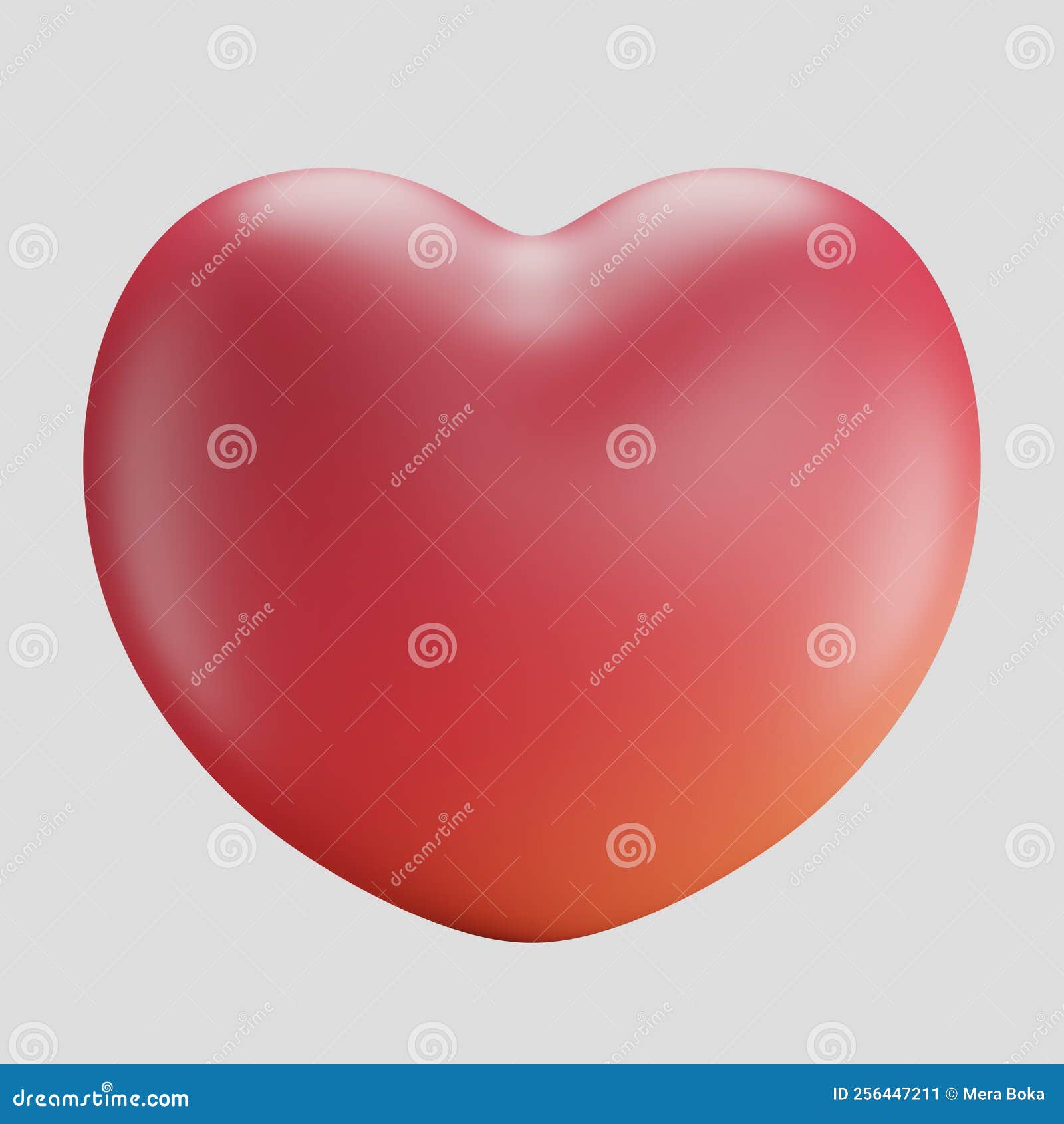 A 3D Cartoon Icon or Emblem of a Heart or Like Stock Illustration ...