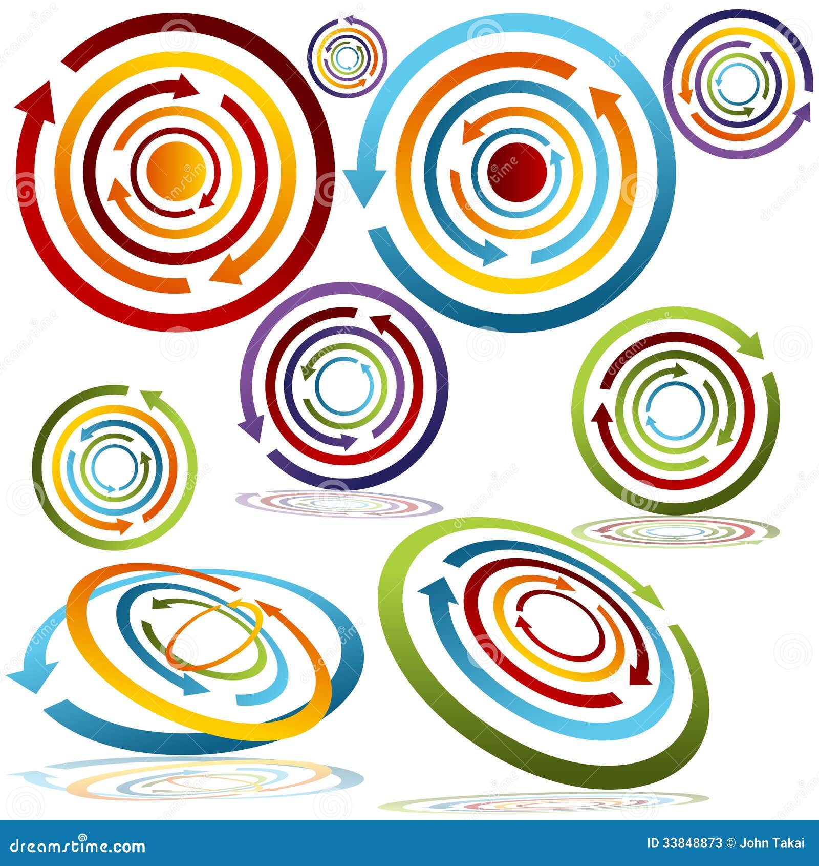 3d Cascading Process Chart stock vector. Illustration of arrow - 33848873