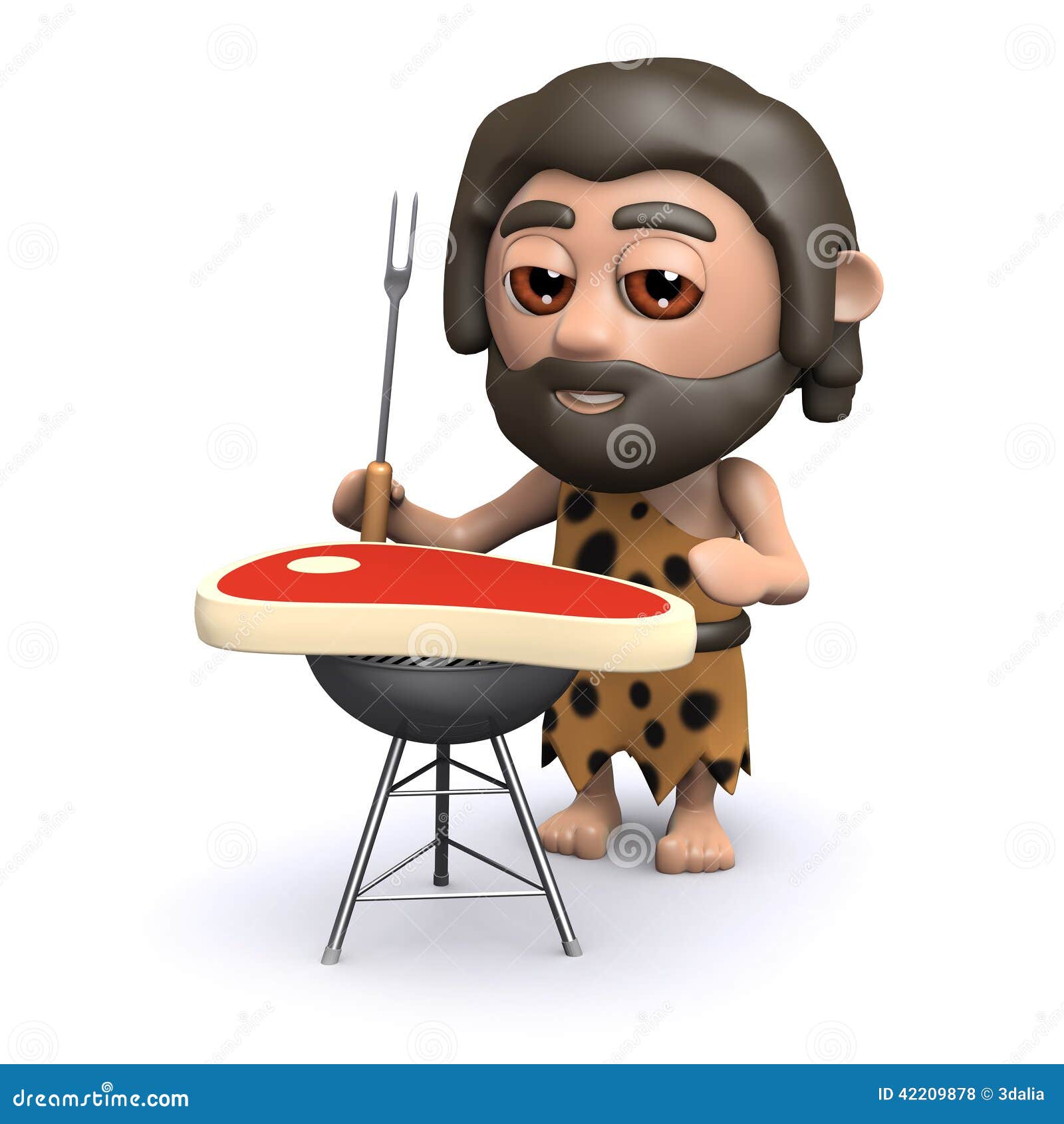 Caveman Cooking Meat On Fire Cartoon Vector Illustration ... Caveman Cooking Meat On Fire Cartoon Vector Illustration ...