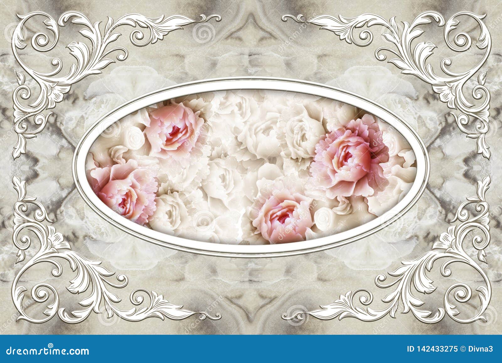 Frame With Stone And Emeralds Vector Poster Border | CartoonDealer.com ...