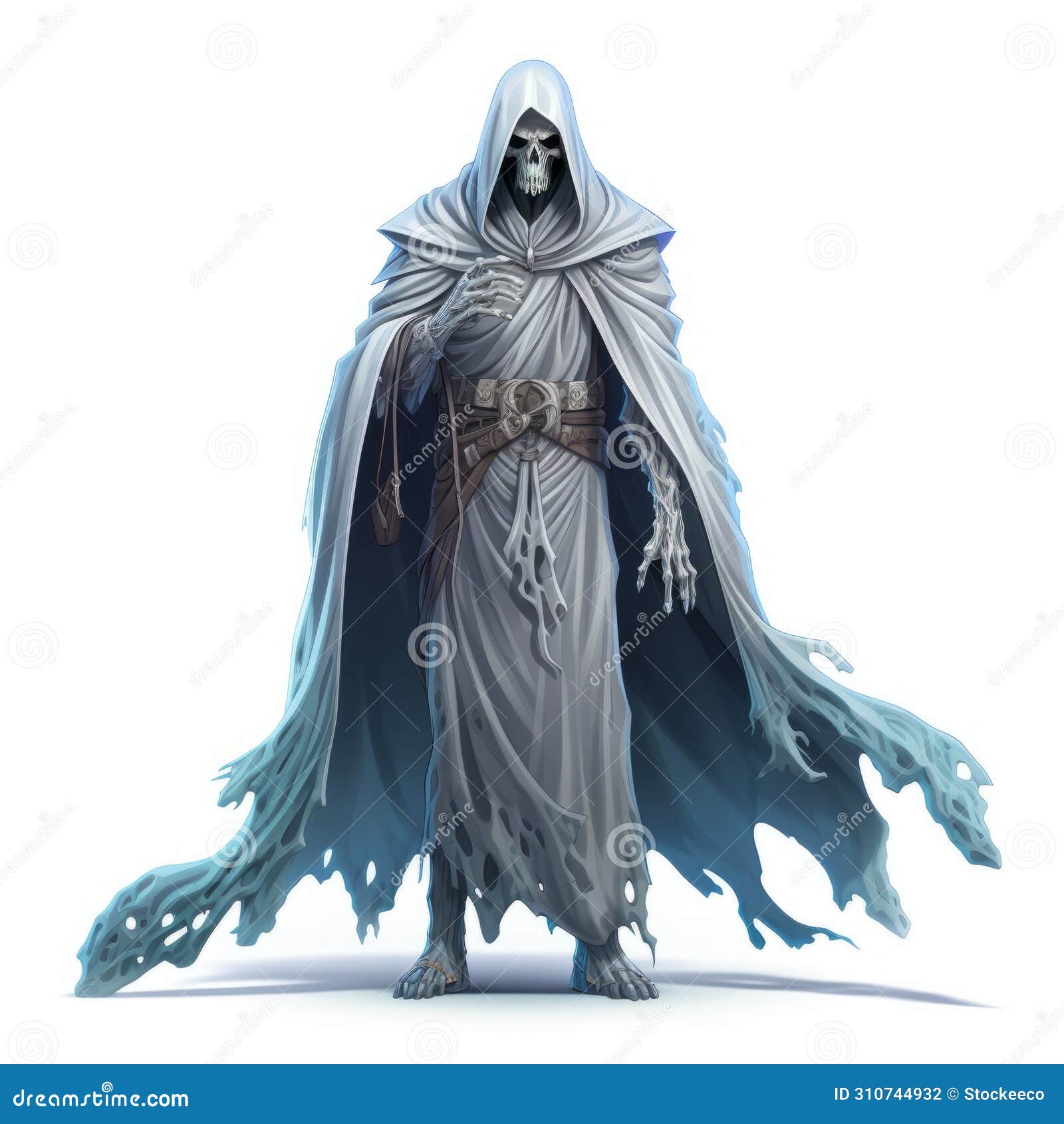 3d Cel Shaded Lich Character Pose on White Background Stock ...