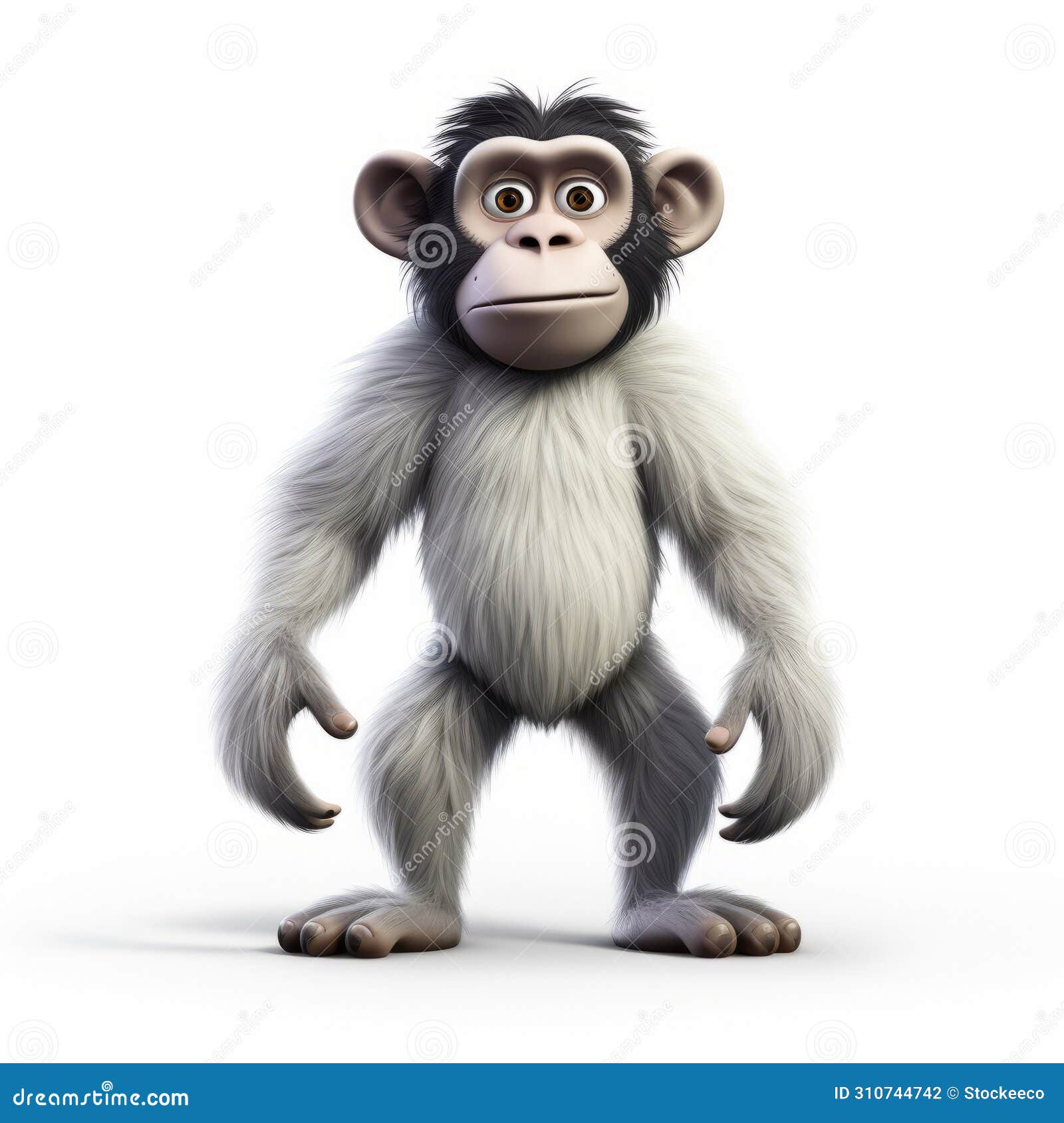 3d Cel Shaded Monkey Model for Photorealistic Renderings Stock ...