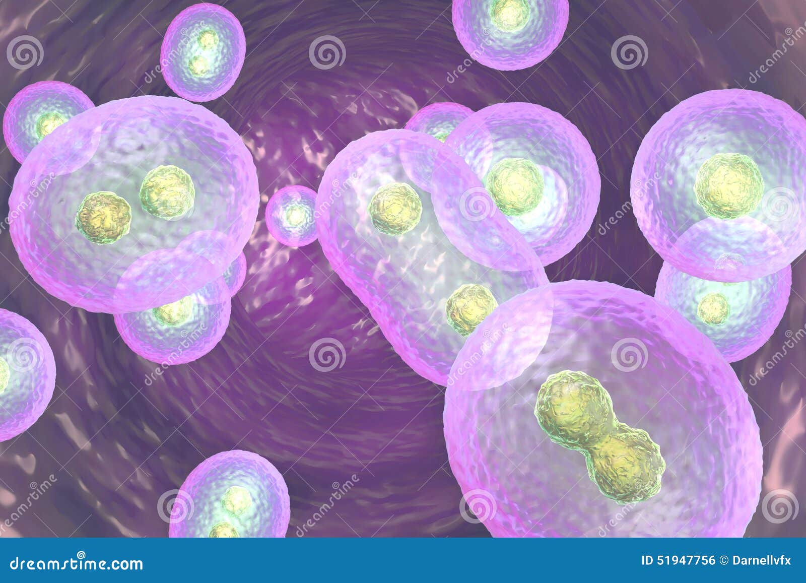 3D Cell Floating stock illustration. Illustration of microbes - 51947756