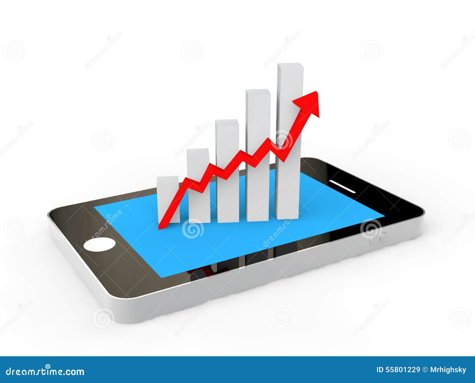 3D Progress Bar Graph Vector | CartoonDealer.com #22270417