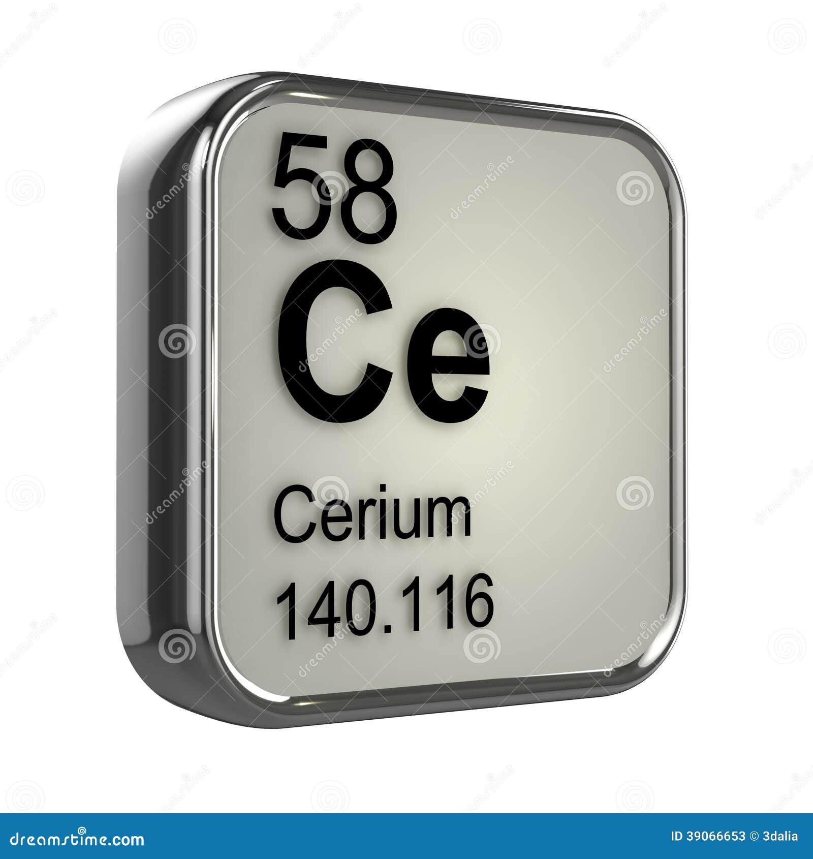 3d Cerium element stock illustration. Illustration of transition - 39066653