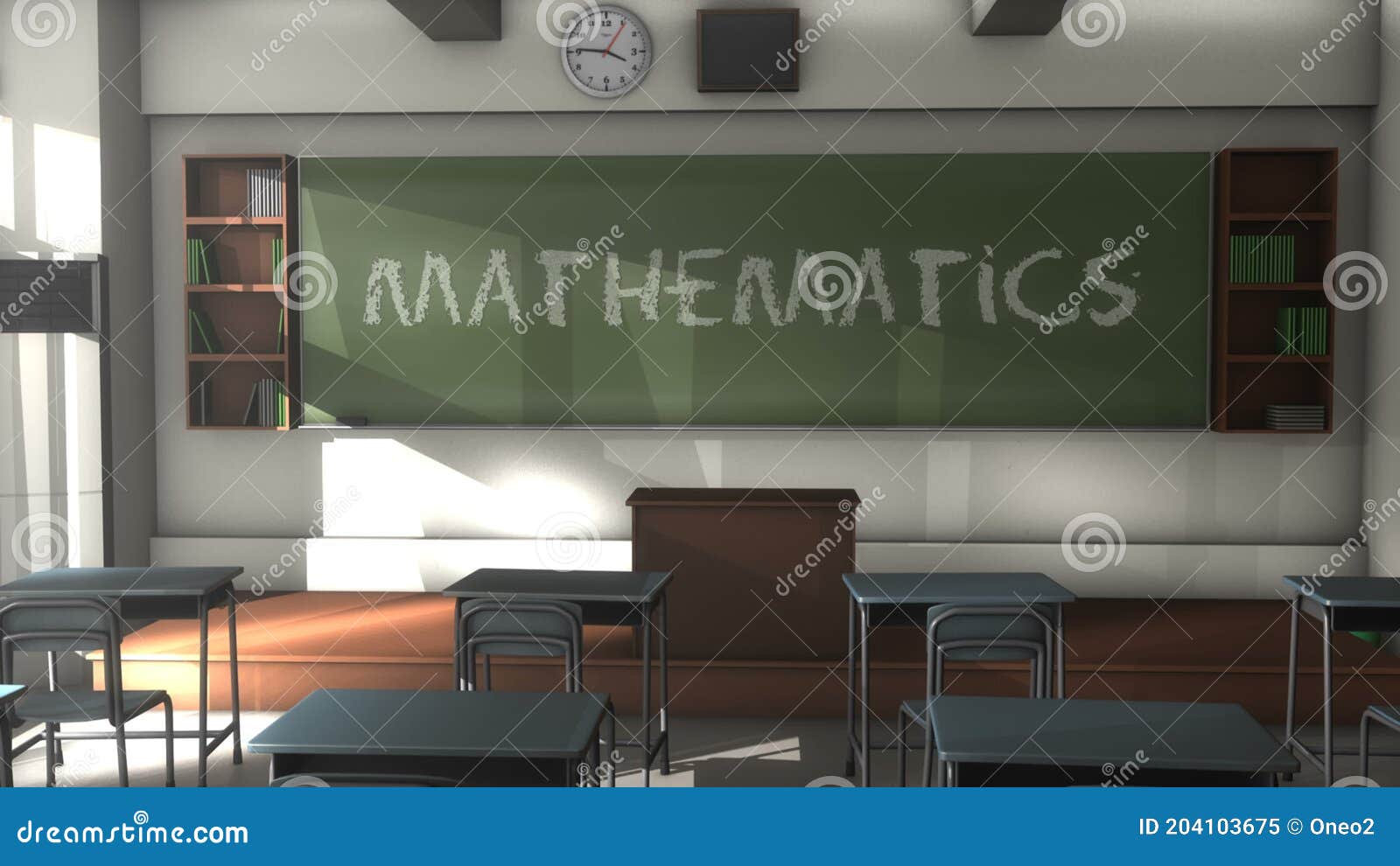 Empty Mathematics School Classroom Stock Video - Video of room, lesson ...