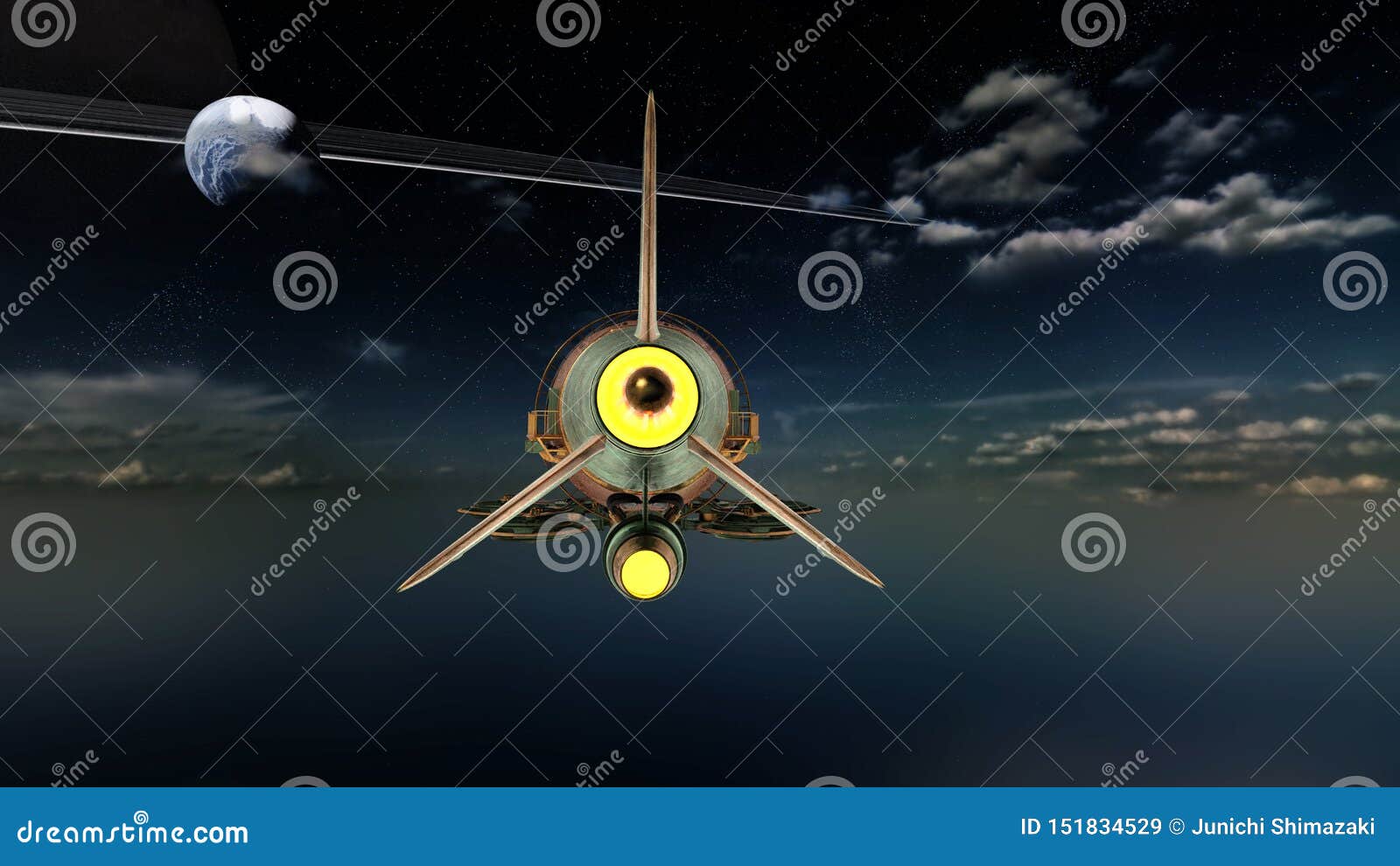 3D CG Rendering of Airplane Stock Illustration - Illustration of ...