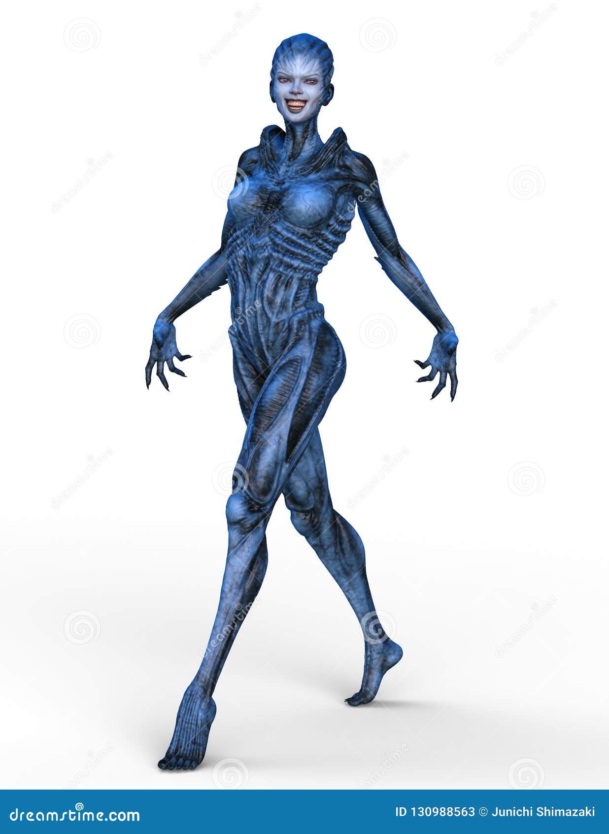 3D CG rendering of alien stock illustration. Illustration of halloween ...