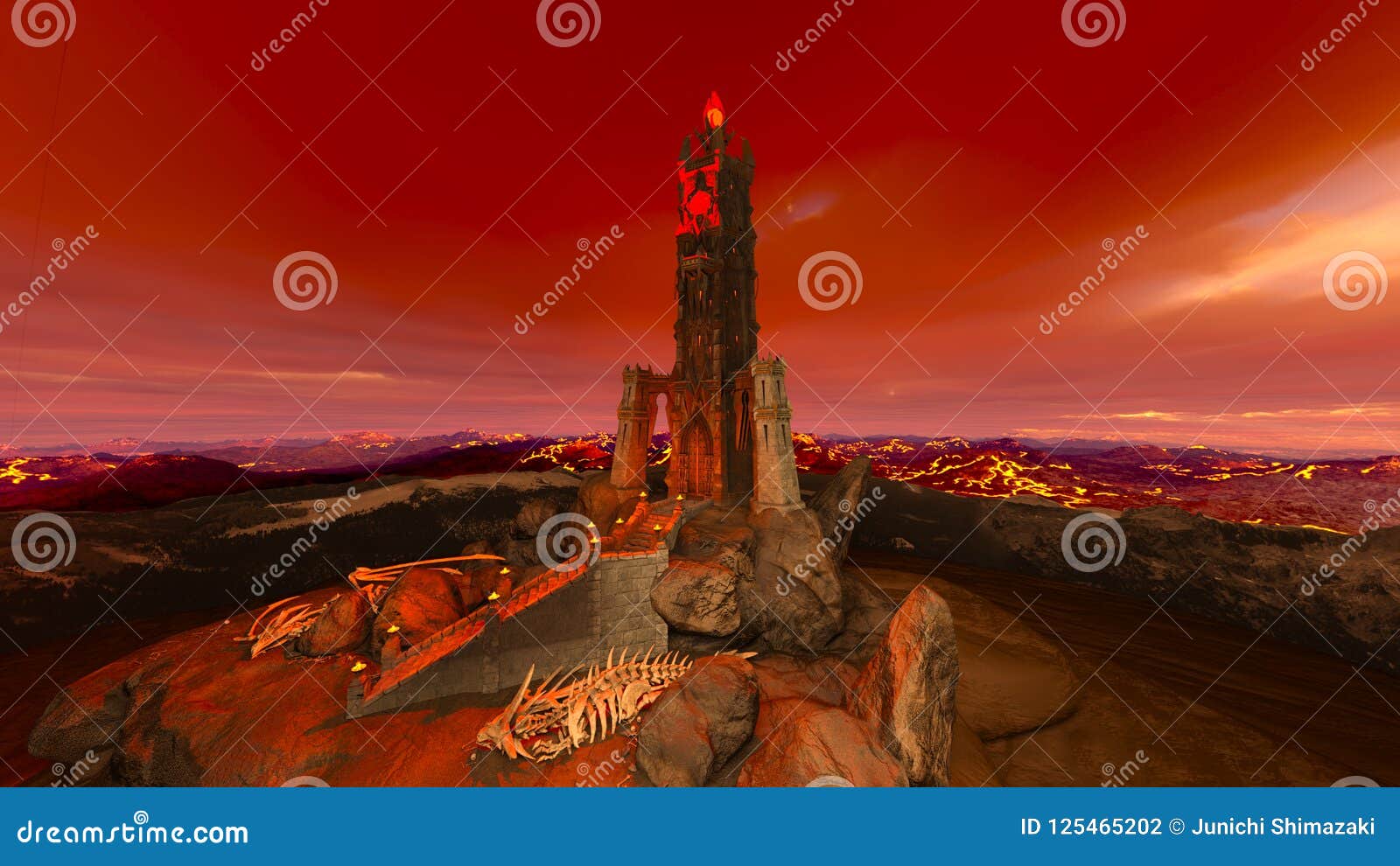 3D CG Rendering of Ancient Ruins Stock Illustration - Illustration of ...