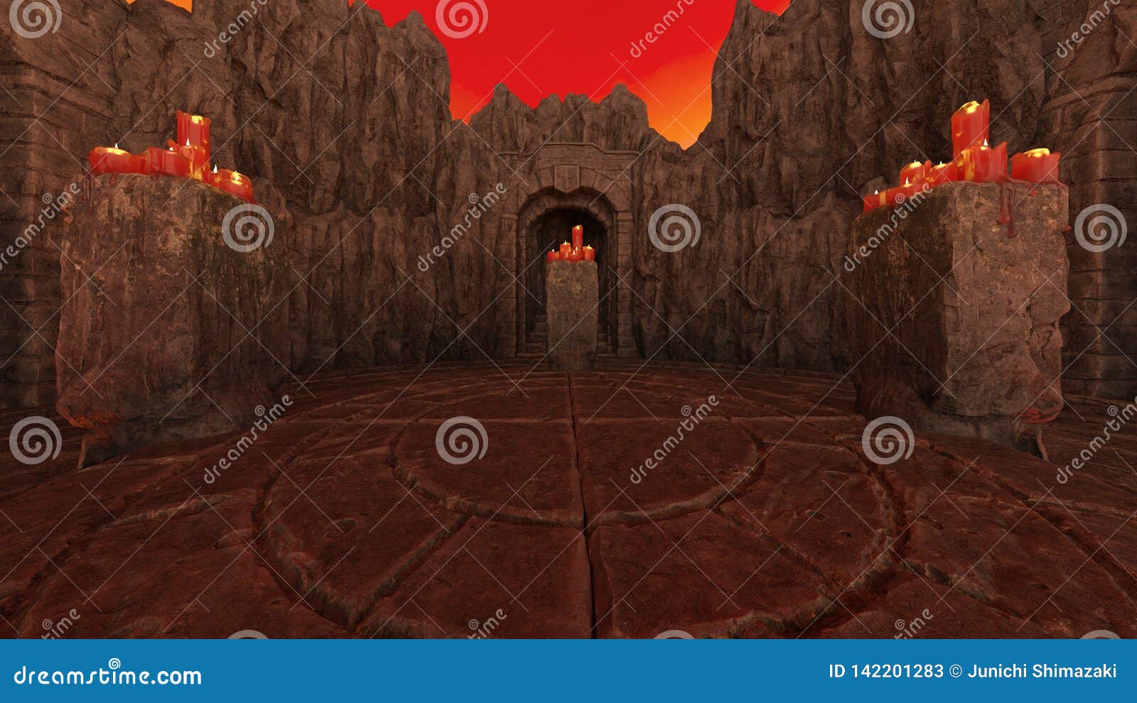 3D CG Rendering of Ancient Ruins Stock Illustration - Illustration of ...