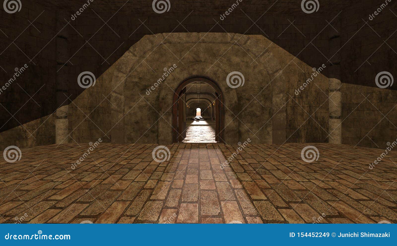 3D CG Rendering of Ancient Ruins Stock Illustration - Illustration of ...