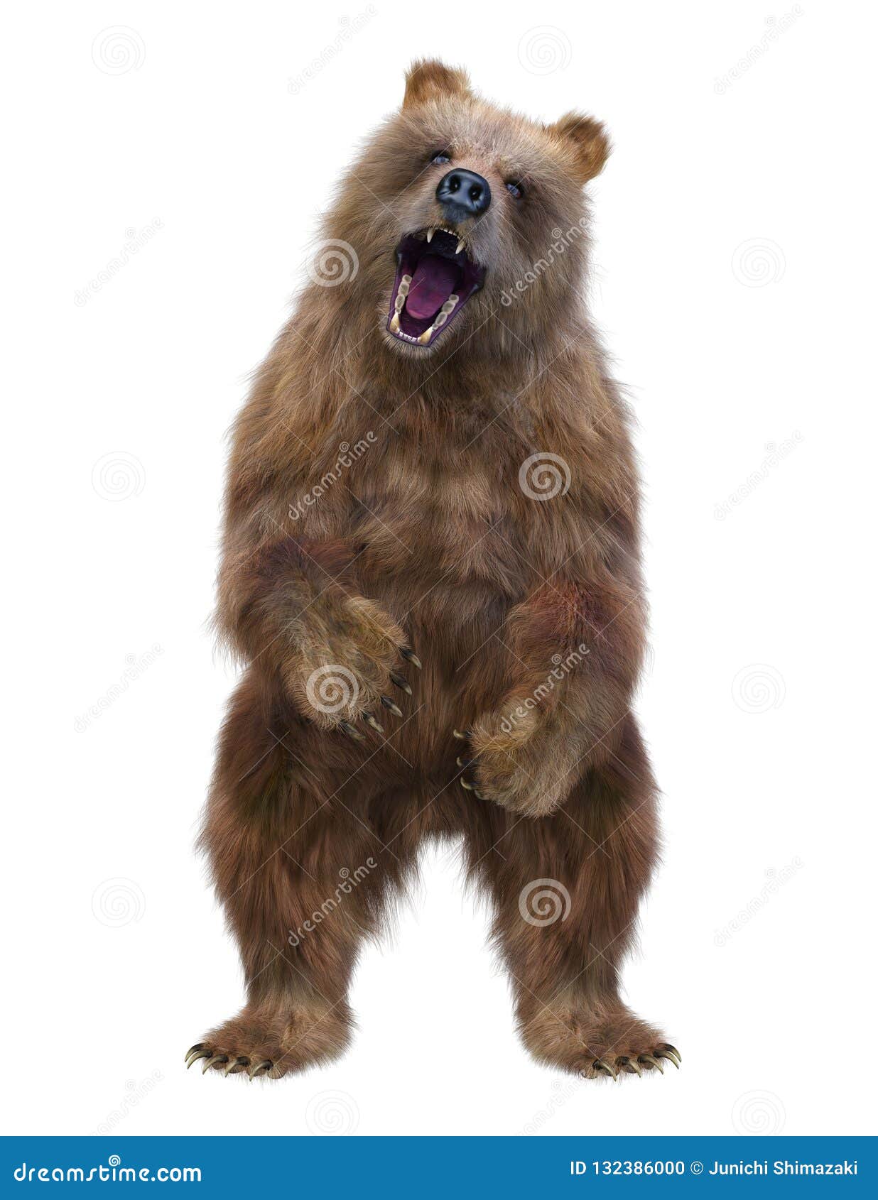 3D CG rendering of Bear stock illustration. Illustration of cute ...
