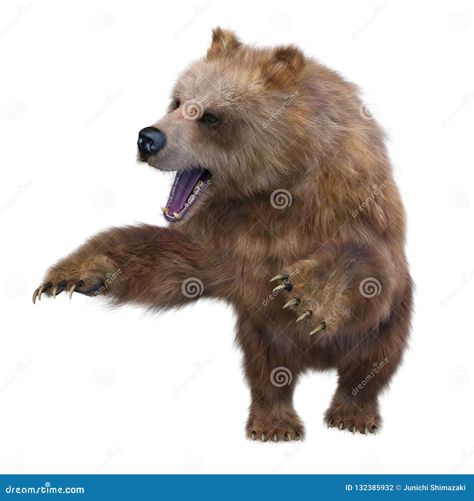 3D CG rendering of Bear stock illustration. Illustration of large ...
