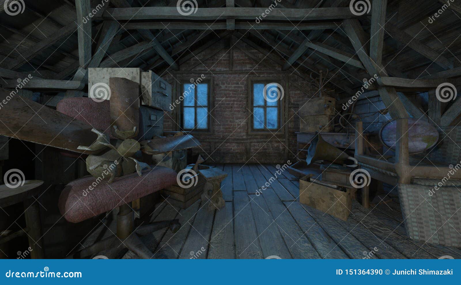 3D CG rendering of cabin stock illustration. Illustration of wooden ...
