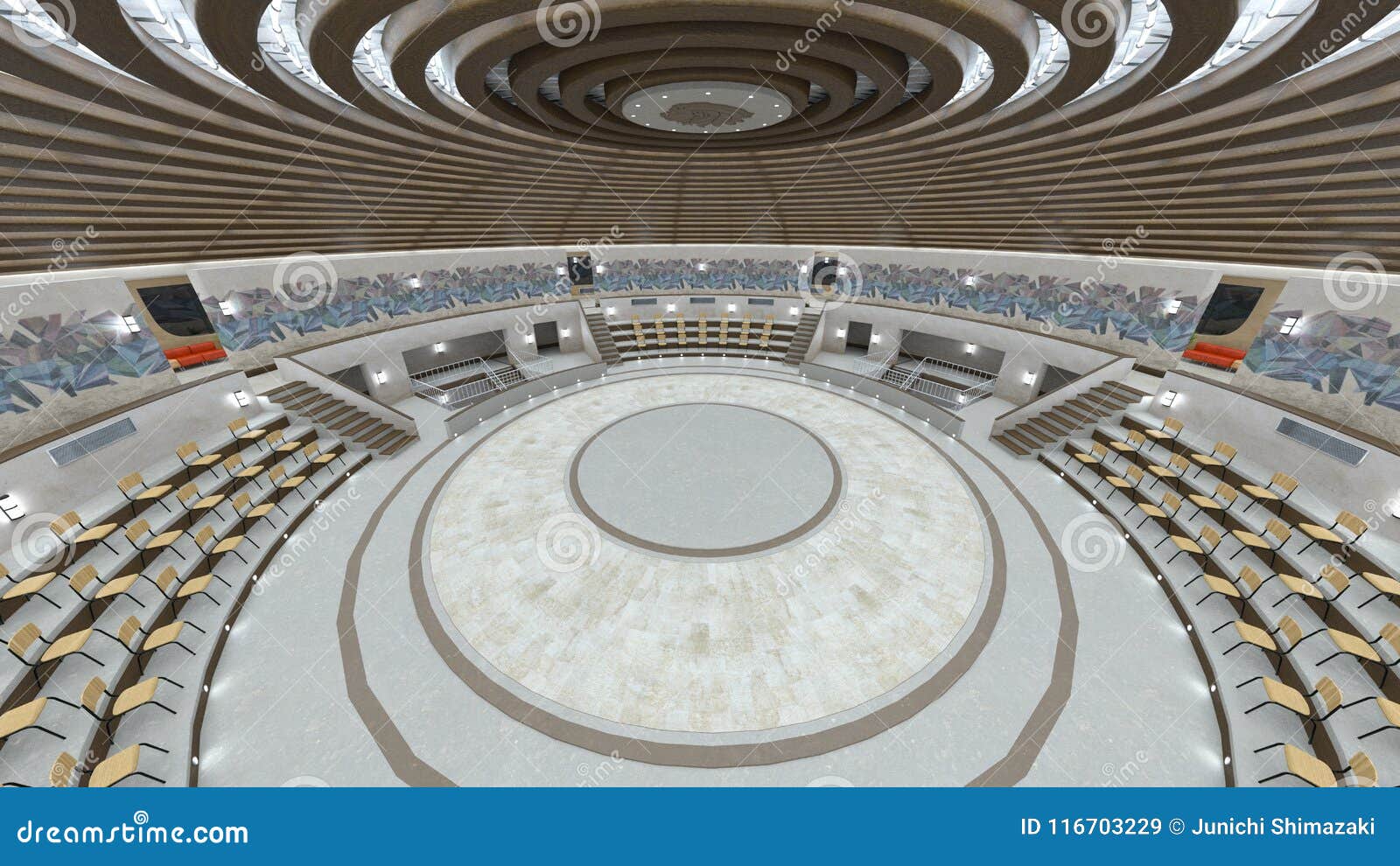 Circular hall stock image. Image of chair, podium, forum - 116703229