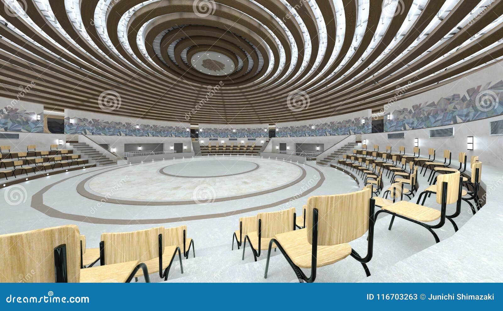 Circular hall stock image. Image of chair, conference - 116703263