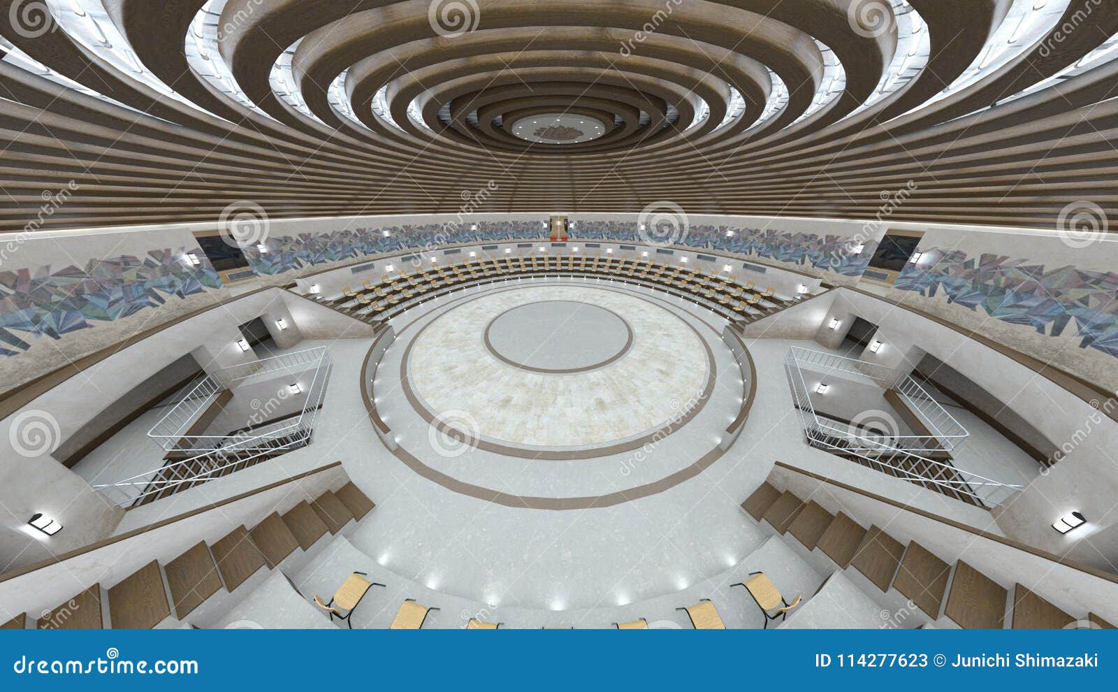 Circular hole stock image. Image of auditorium, conference - 114277623