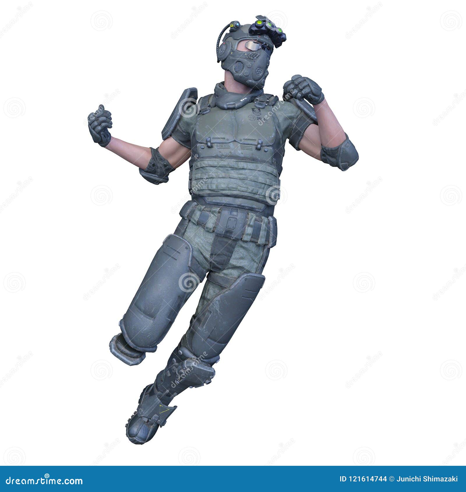 Commander stock illustration. Illustration of muscle - 121614744