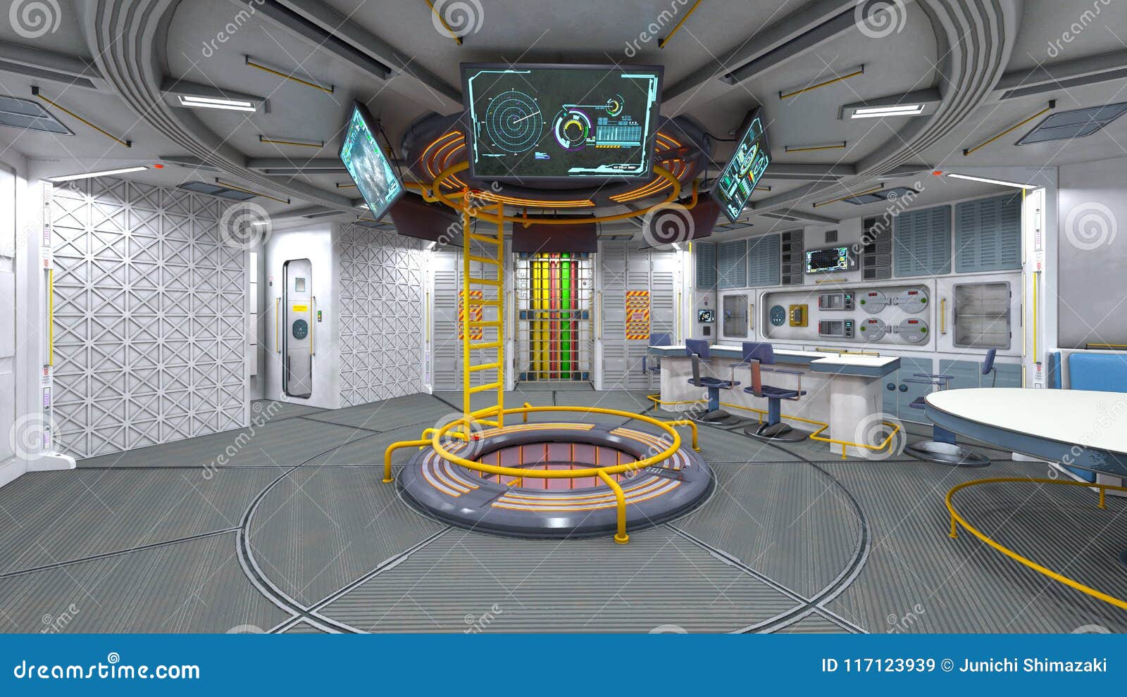 Control room stock illustration. Illustration of display - 117123939