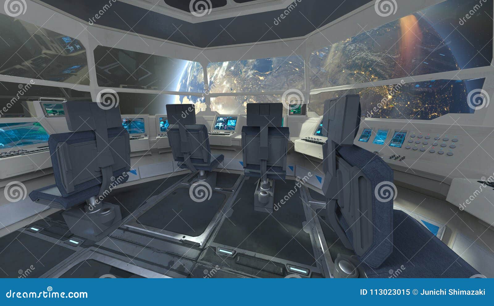 Control room stock illustration. Illustration of rendering - 113023015