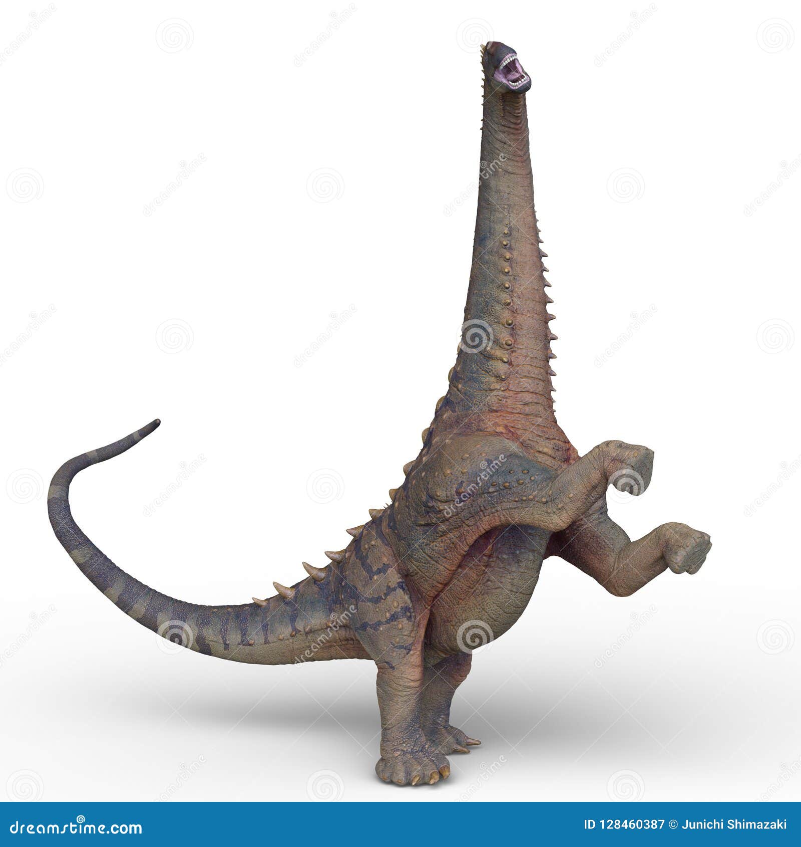 3D CG Rendering of Dinosaurs Stock Illustration - Illustration of ...