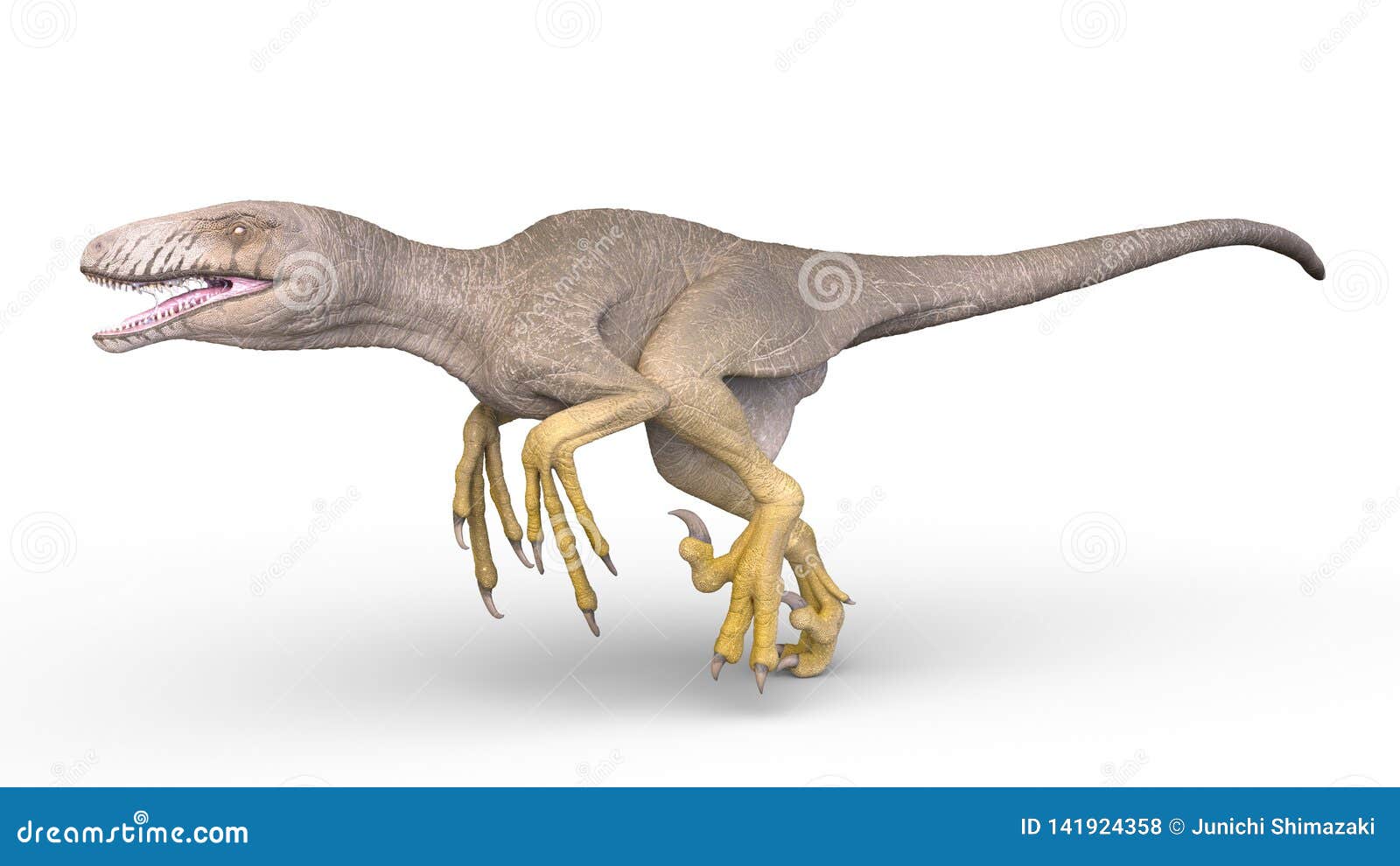 3D CG Rendering of Dinosaurs Stock Illustration - Illustration of ...